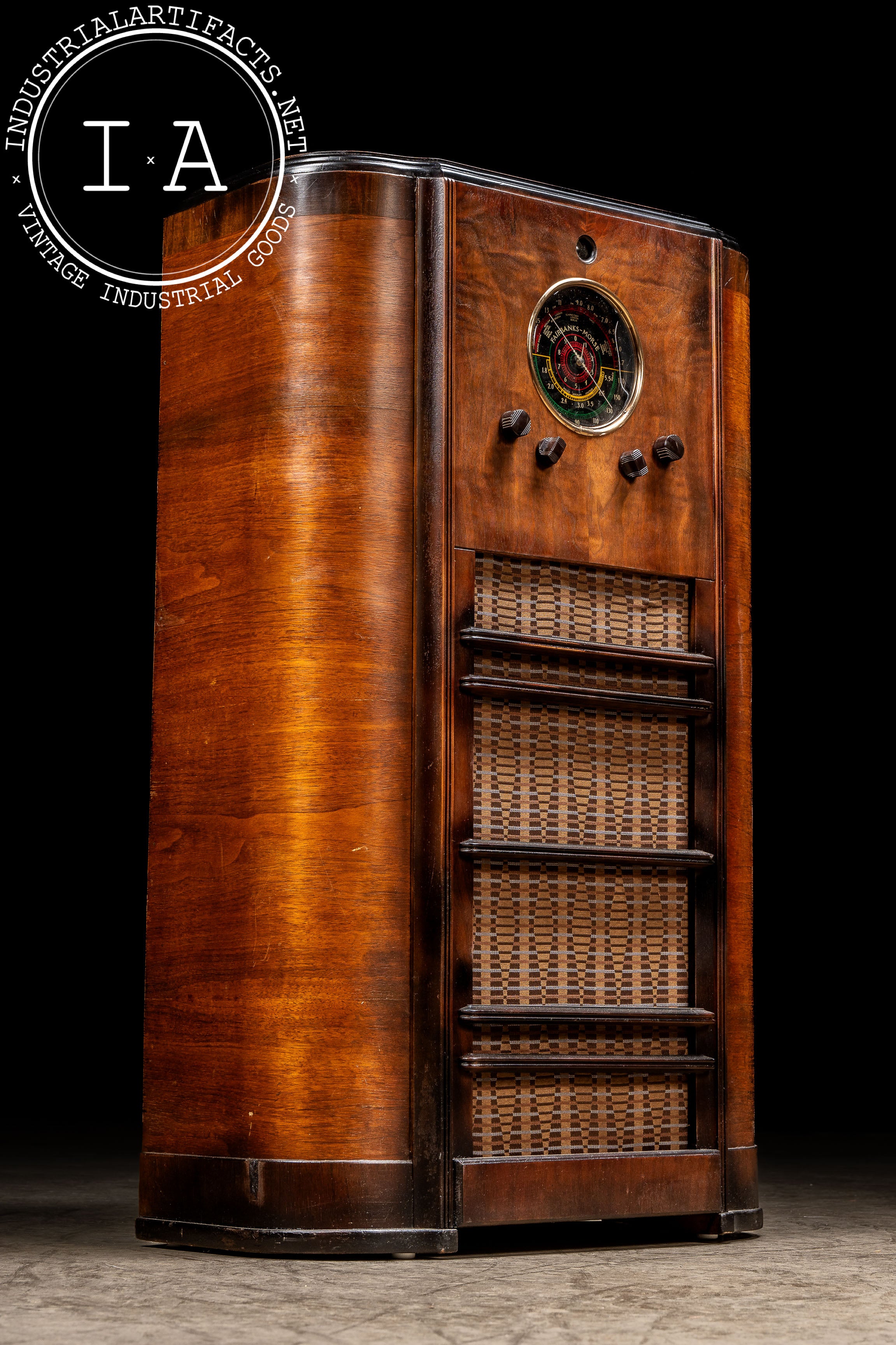 Vintage Model 6AC-1 Radio with Magic Eye by Fairbanks-Morse – Industrial Artifacts