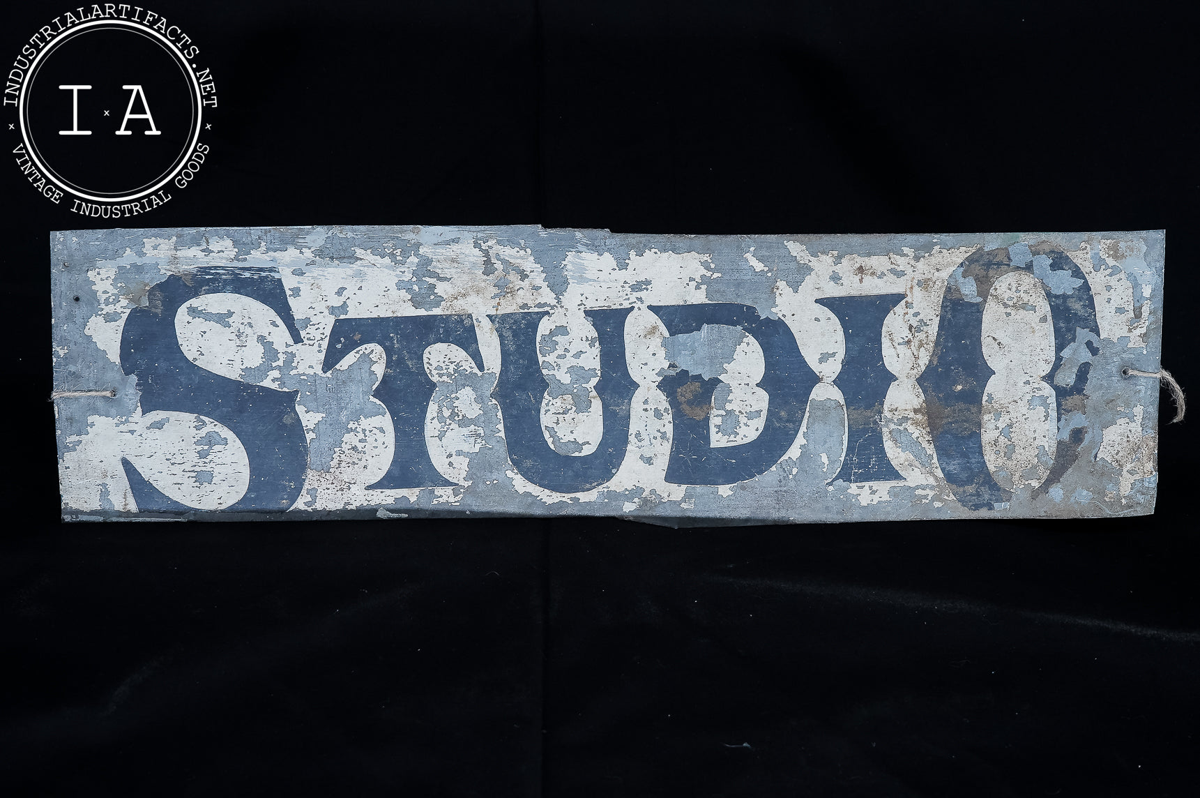 Antique Hanging Studio Sign – Industrial Artifacts