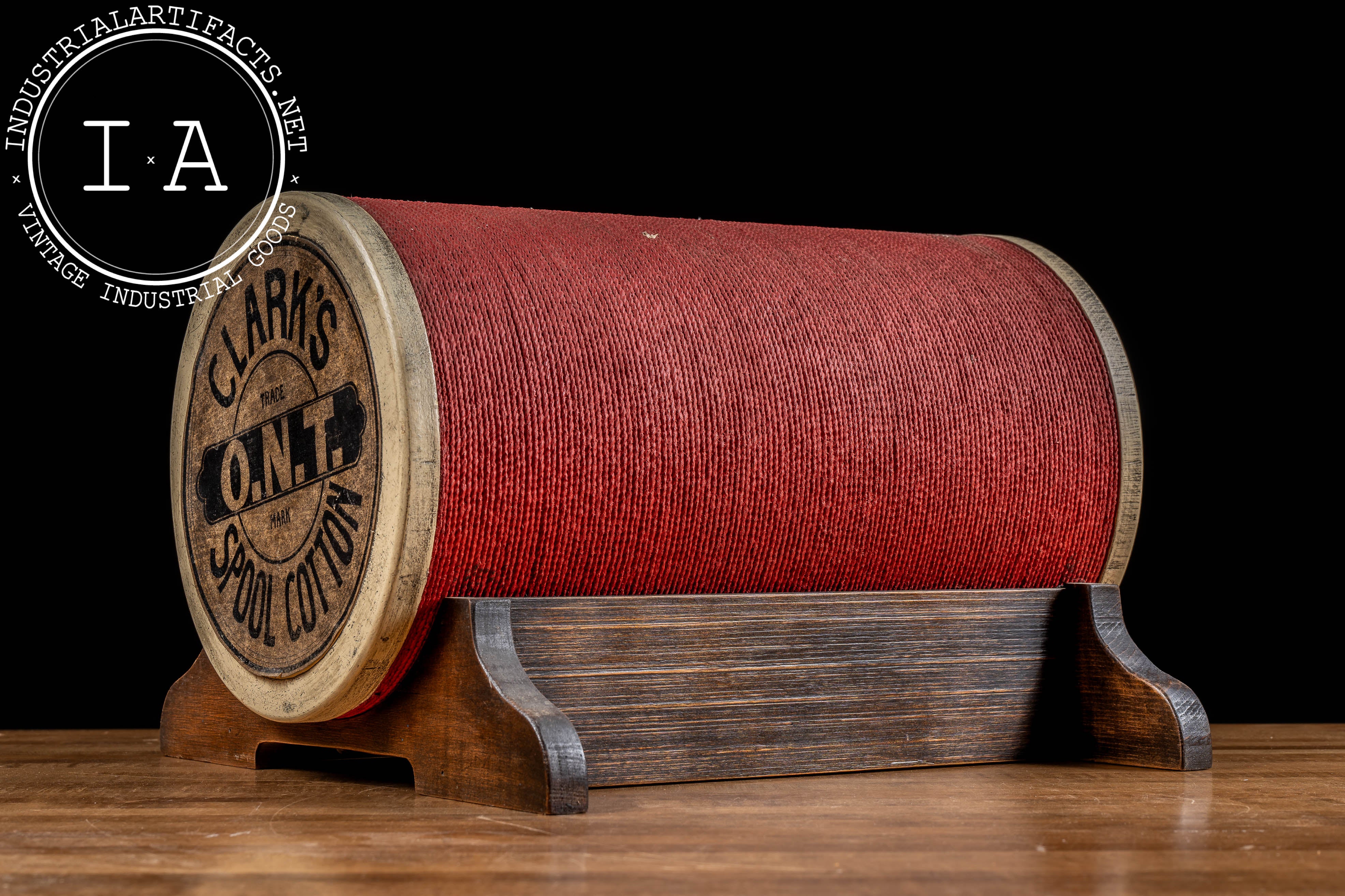 Late 19th Century Clark's Spool of Thread Figural Sign – Industrial ...