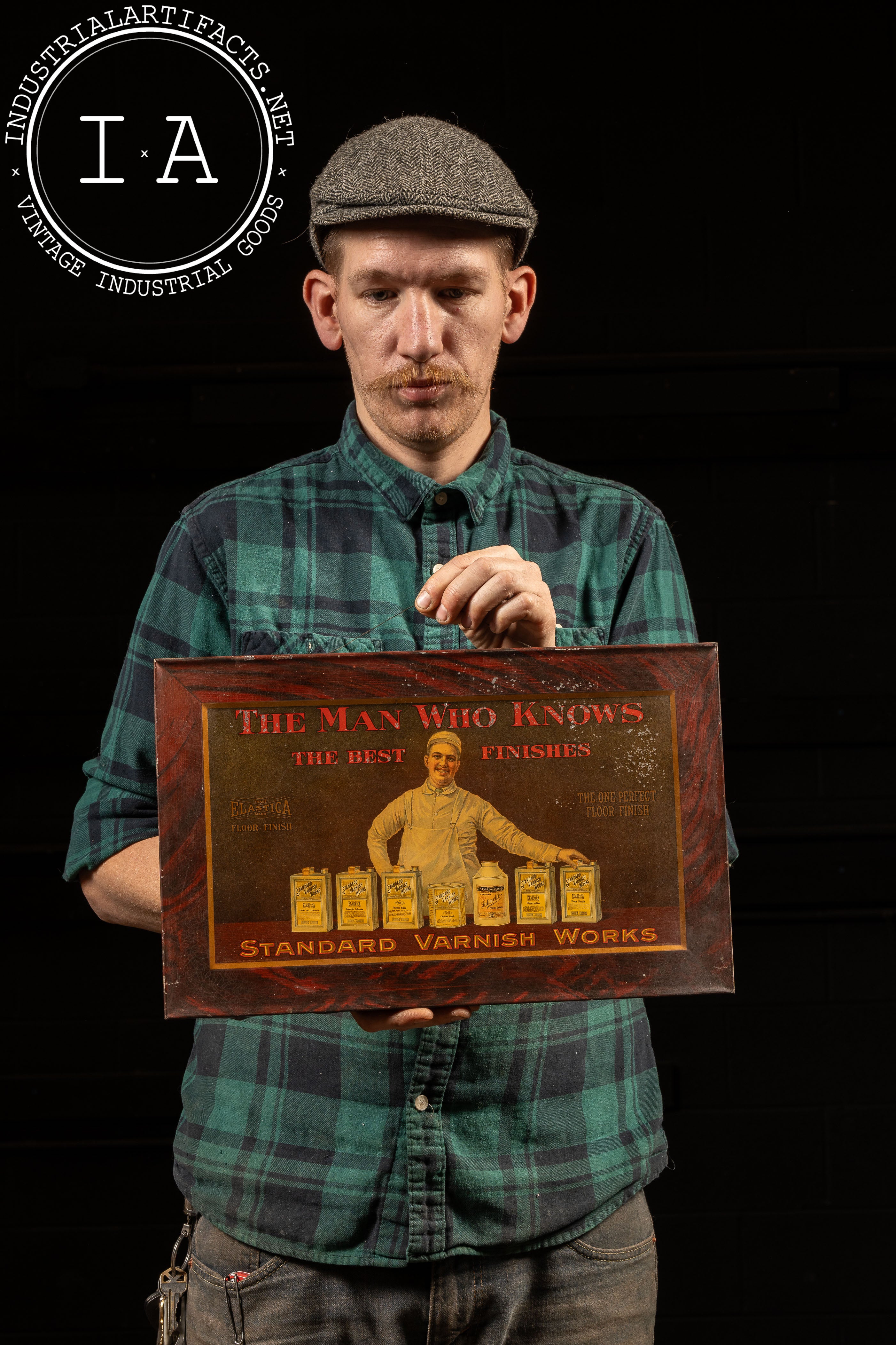 Early 20th Century Standard Varnish Tin Litho Advertising Sign ...