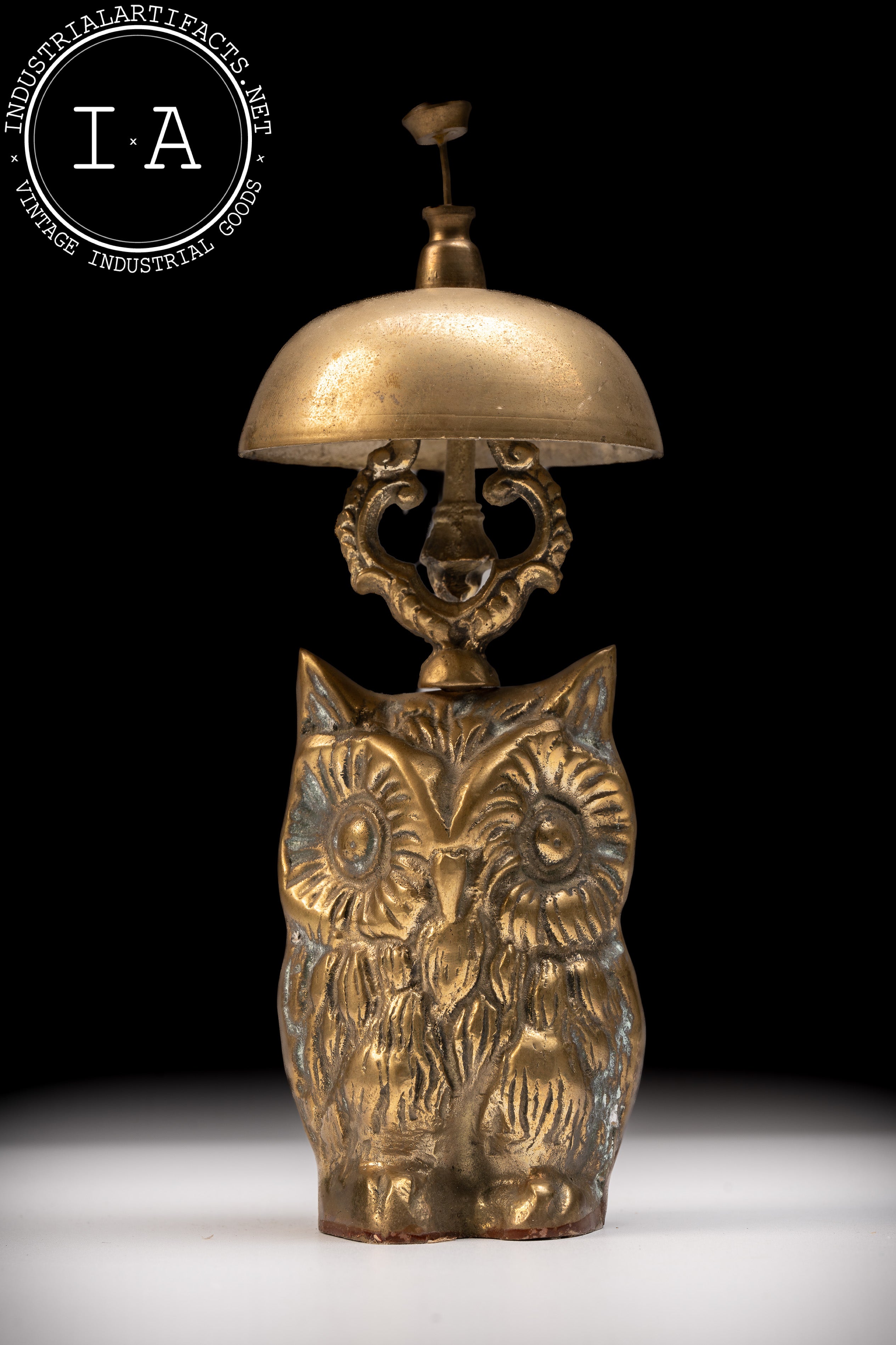 Antique Cast Brass Owl Bell – Industrial Artifacts