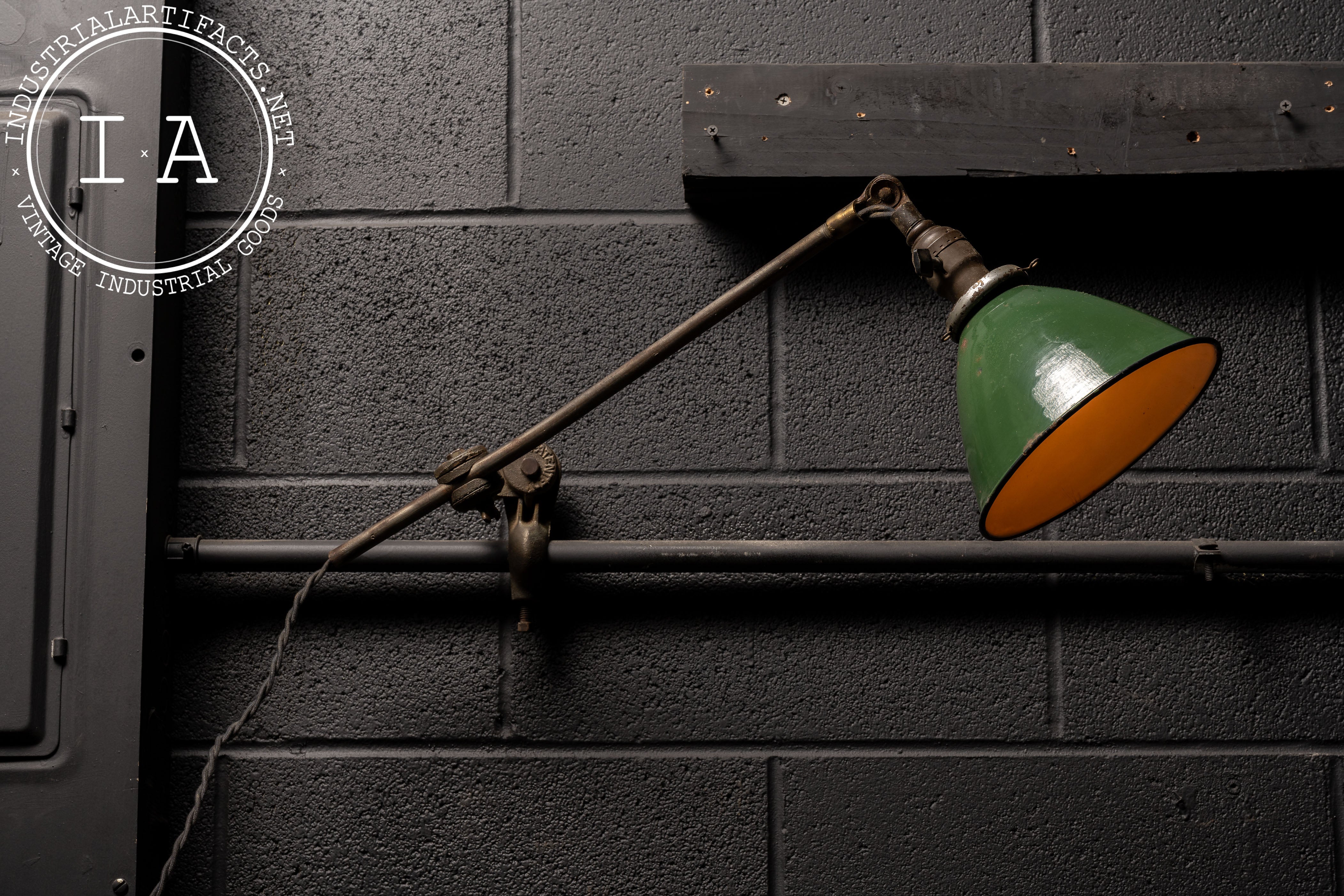 Antique Industrial Articulated Work Lamp – Industrial Artifacts