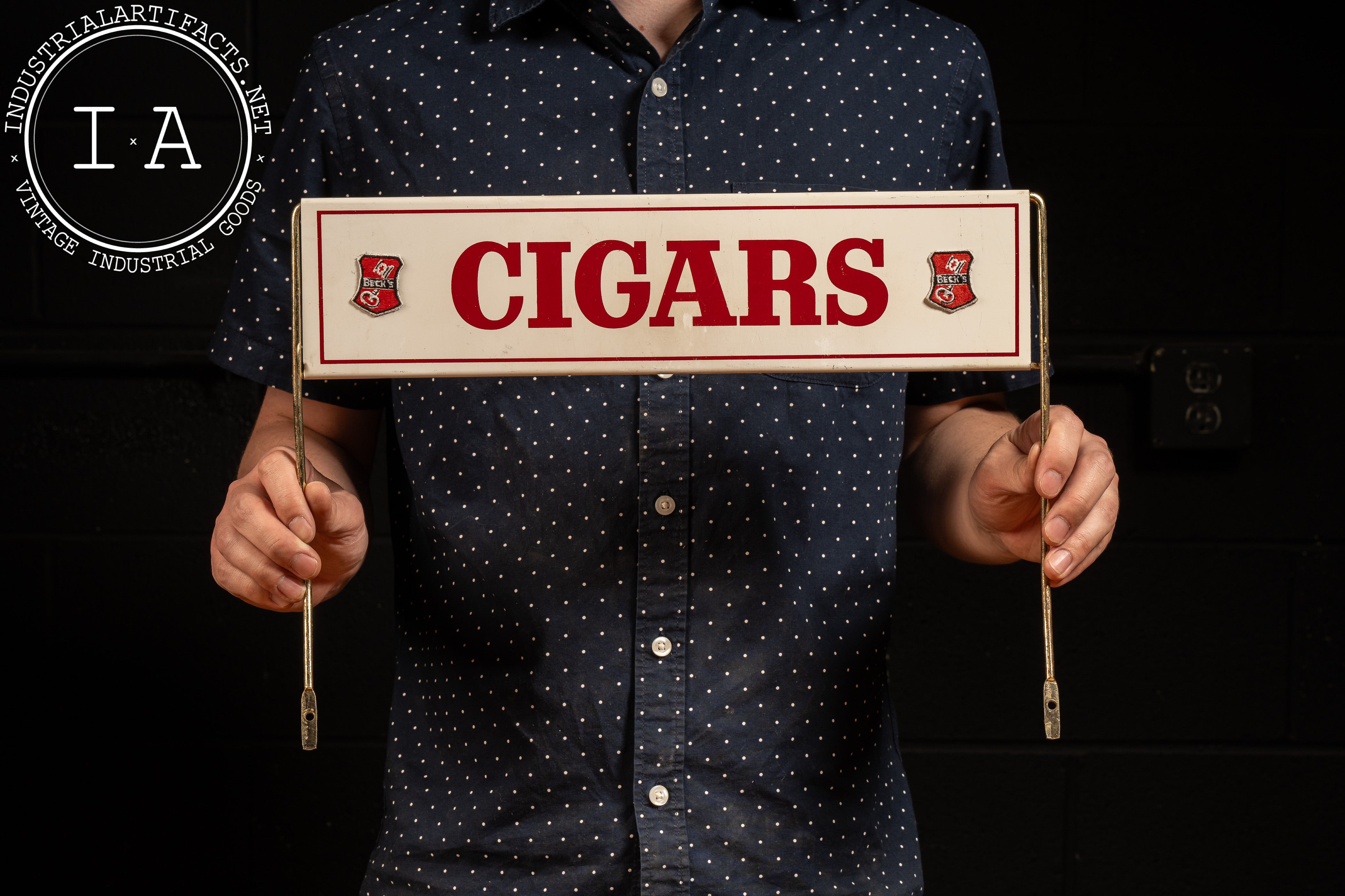 Vintage Store Display Cigar Rack Sign – Industrial Artifacts