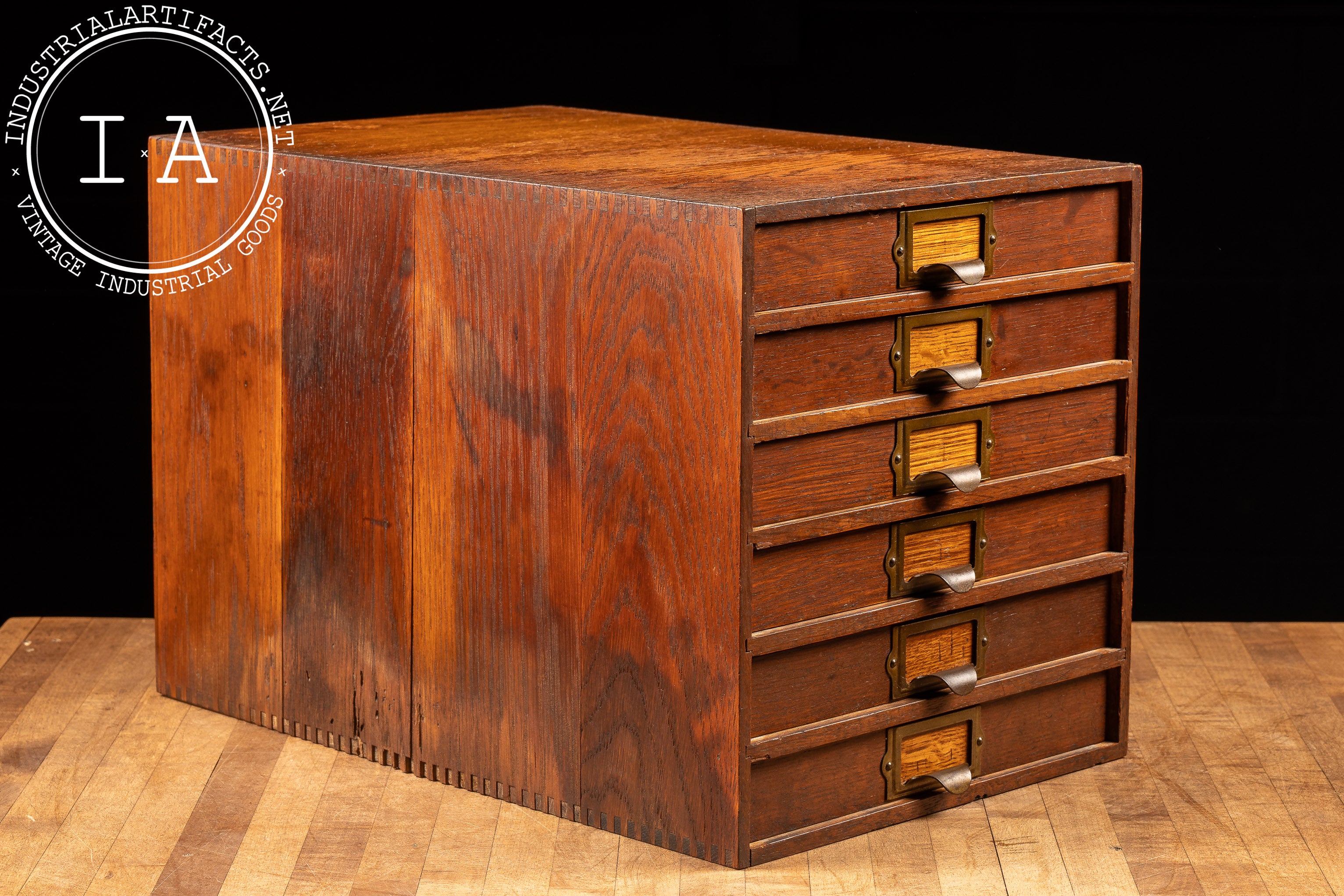 Vintage Oak Document Cabinet by Weis – Industrial Artifacts