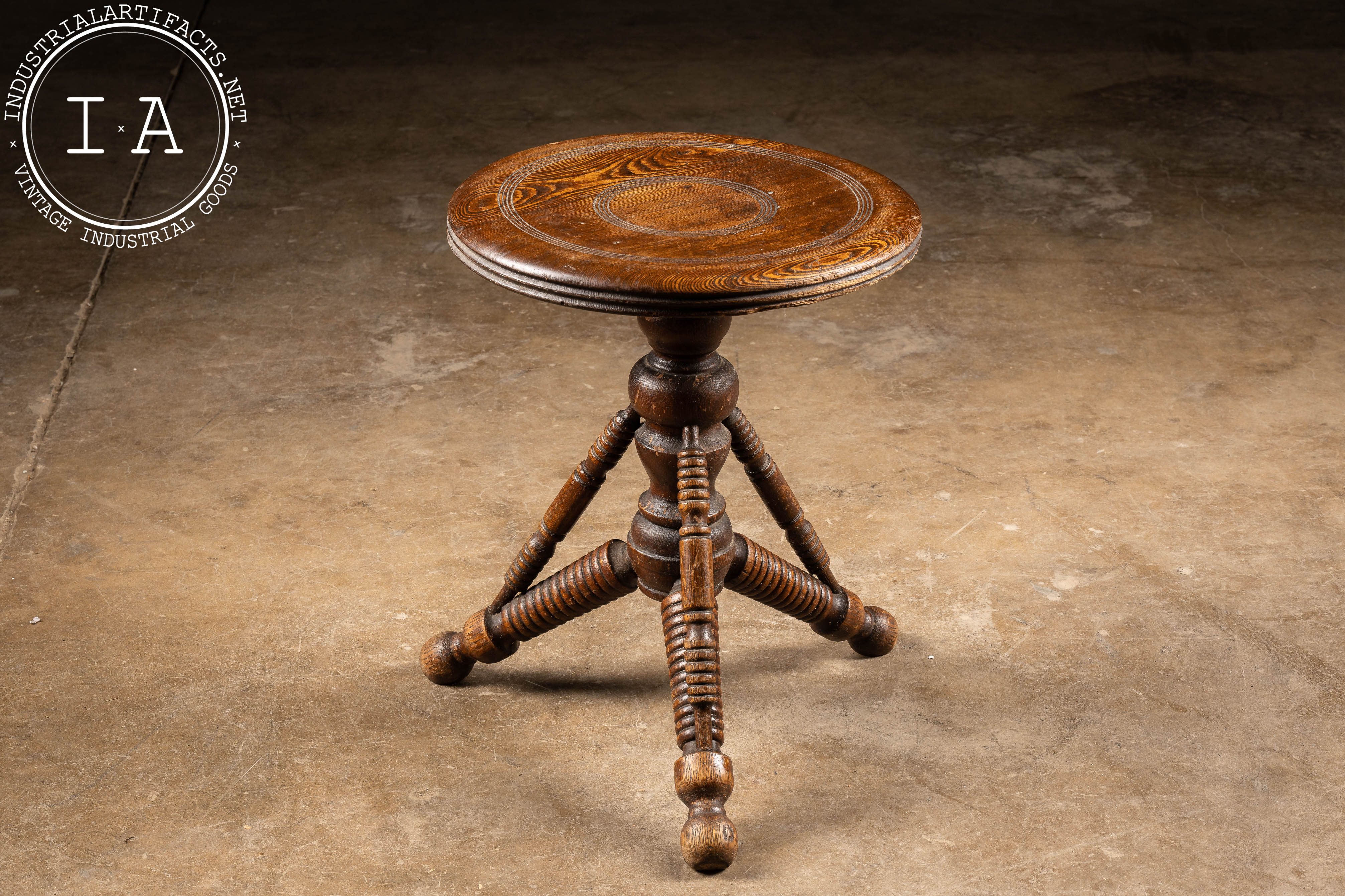 Antique Adjustable Piano Stool by Lyon & Healy – Industrial Artifacts