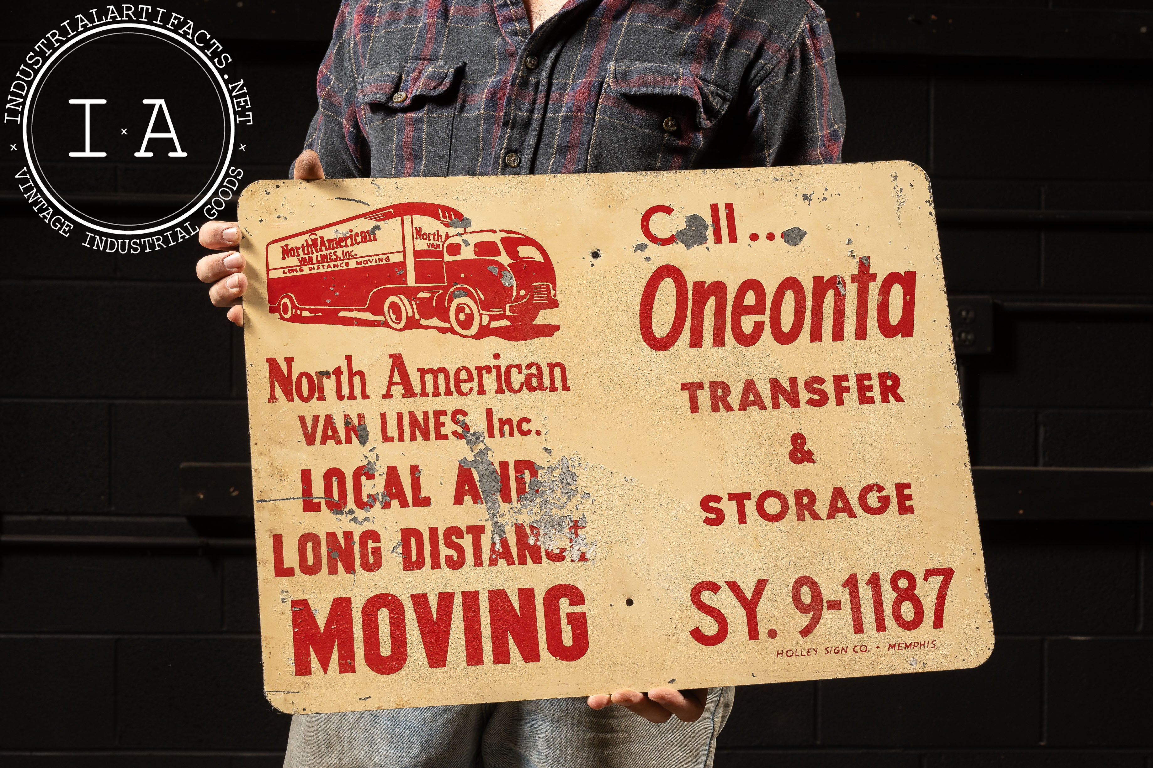 Vintage Moving Service Sign – Industrial Artifacts