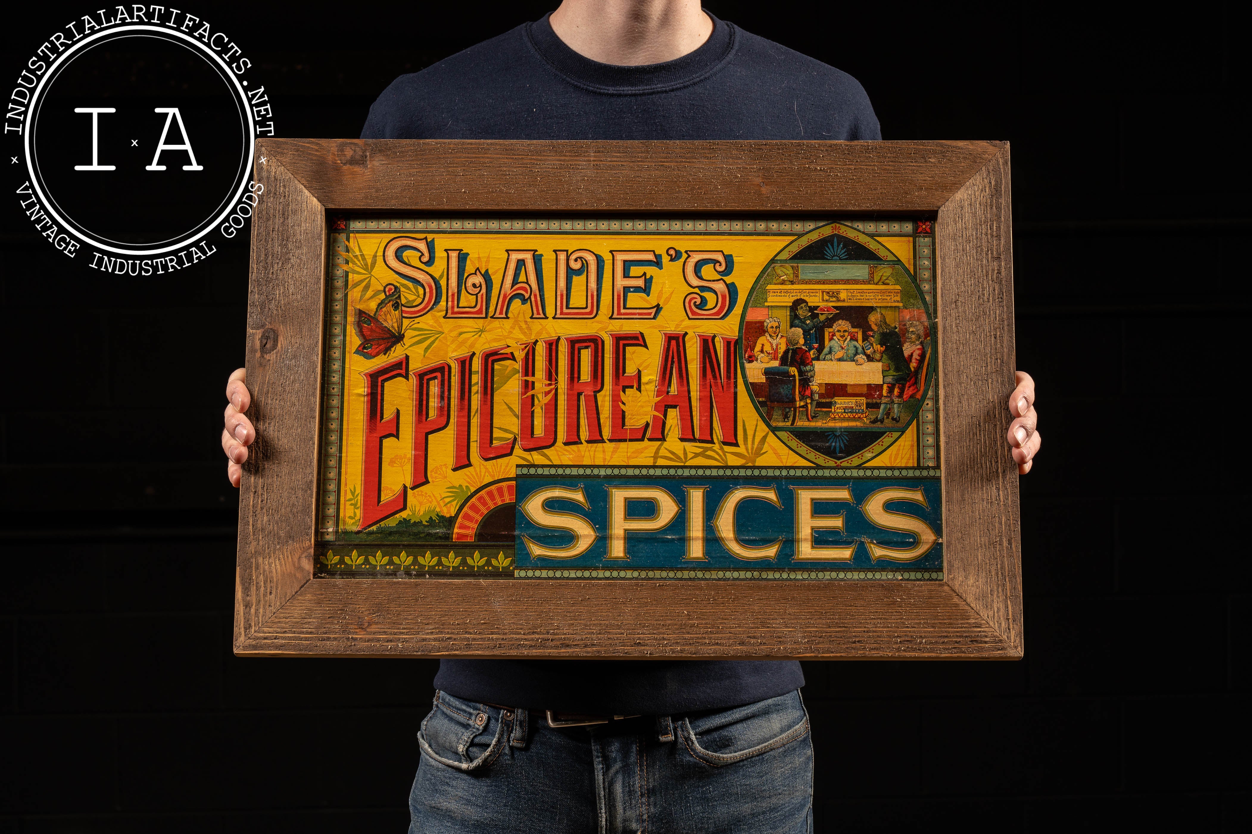 Late 19th Century Epicurean Spice Sign – Industrial Artifacts