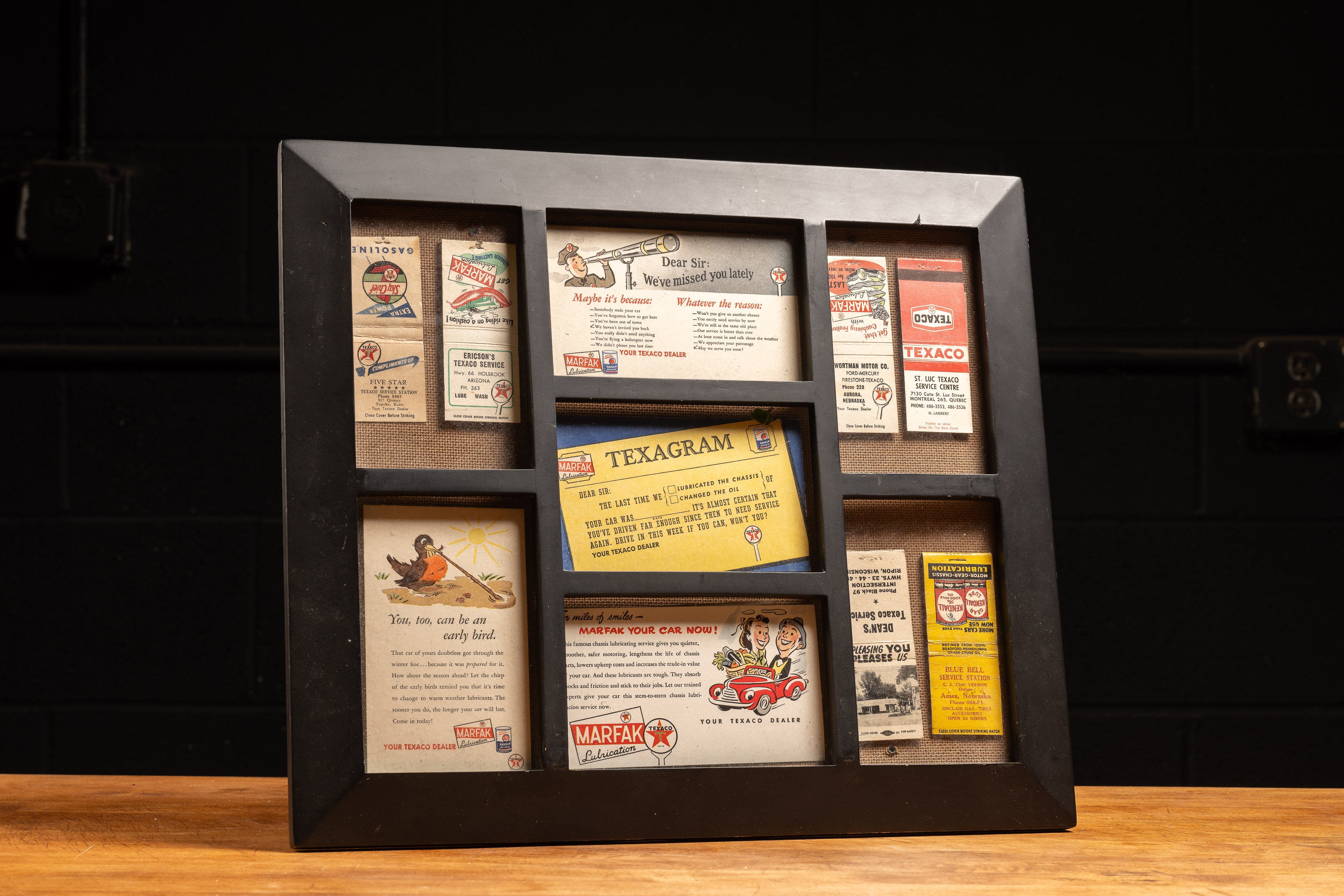 c. 1940 Texaco-Marfak Advertisement Set – Industrial Artifacts