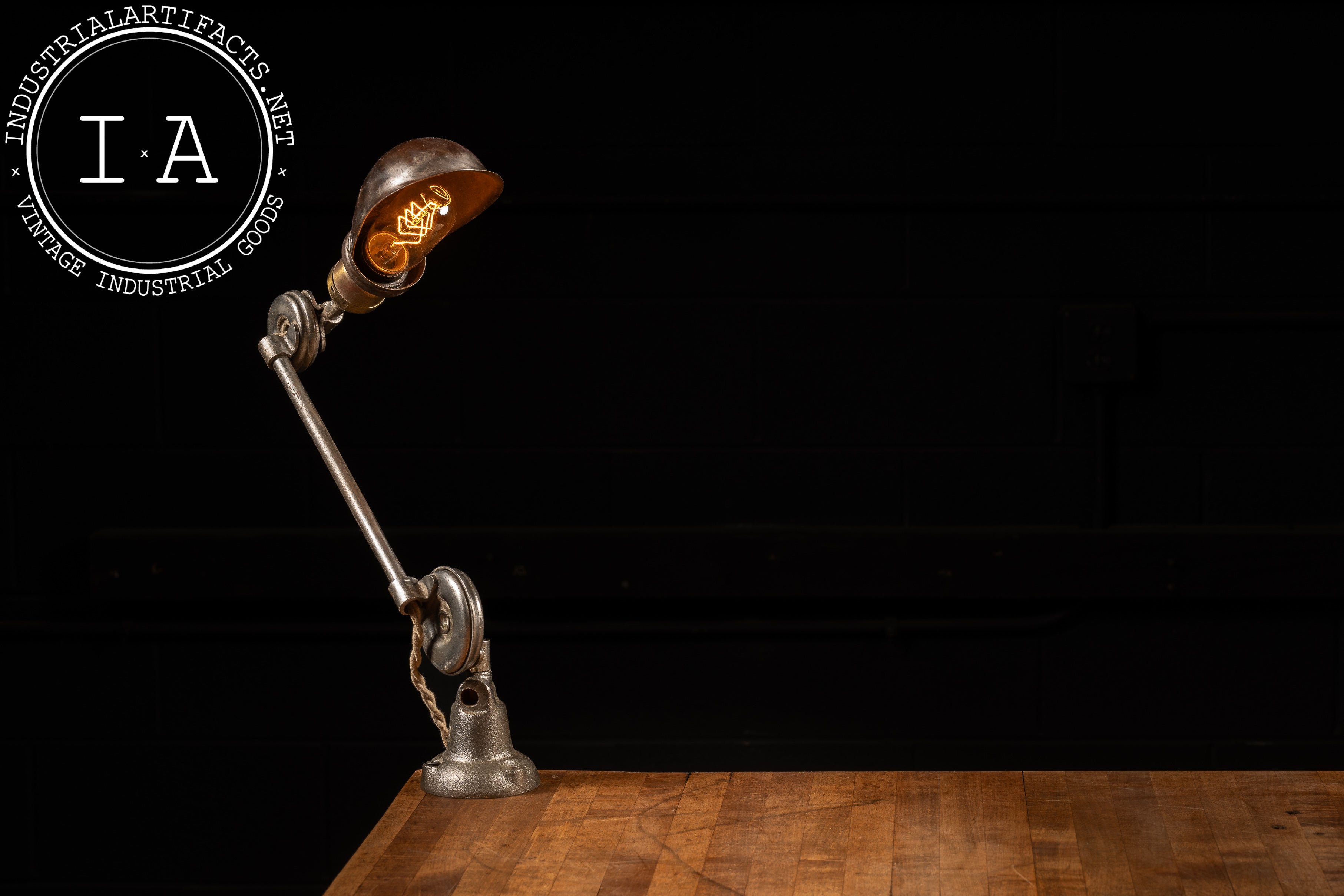 Antique Edon Articulating Lamp – Industrial Artifacts