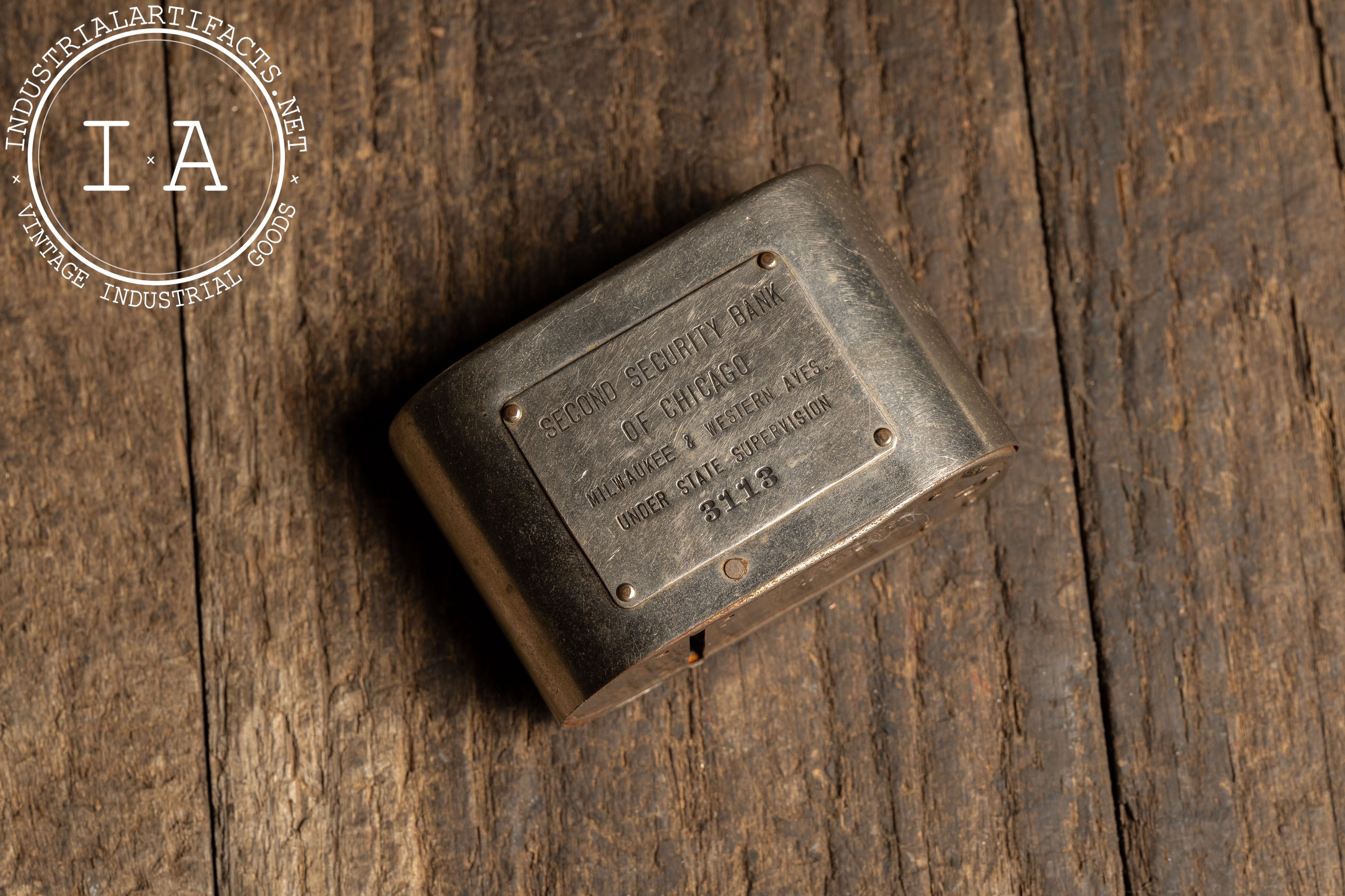 Antique Second Security Bank Of Chicago Lockbox Bank – Industrial Artifacts