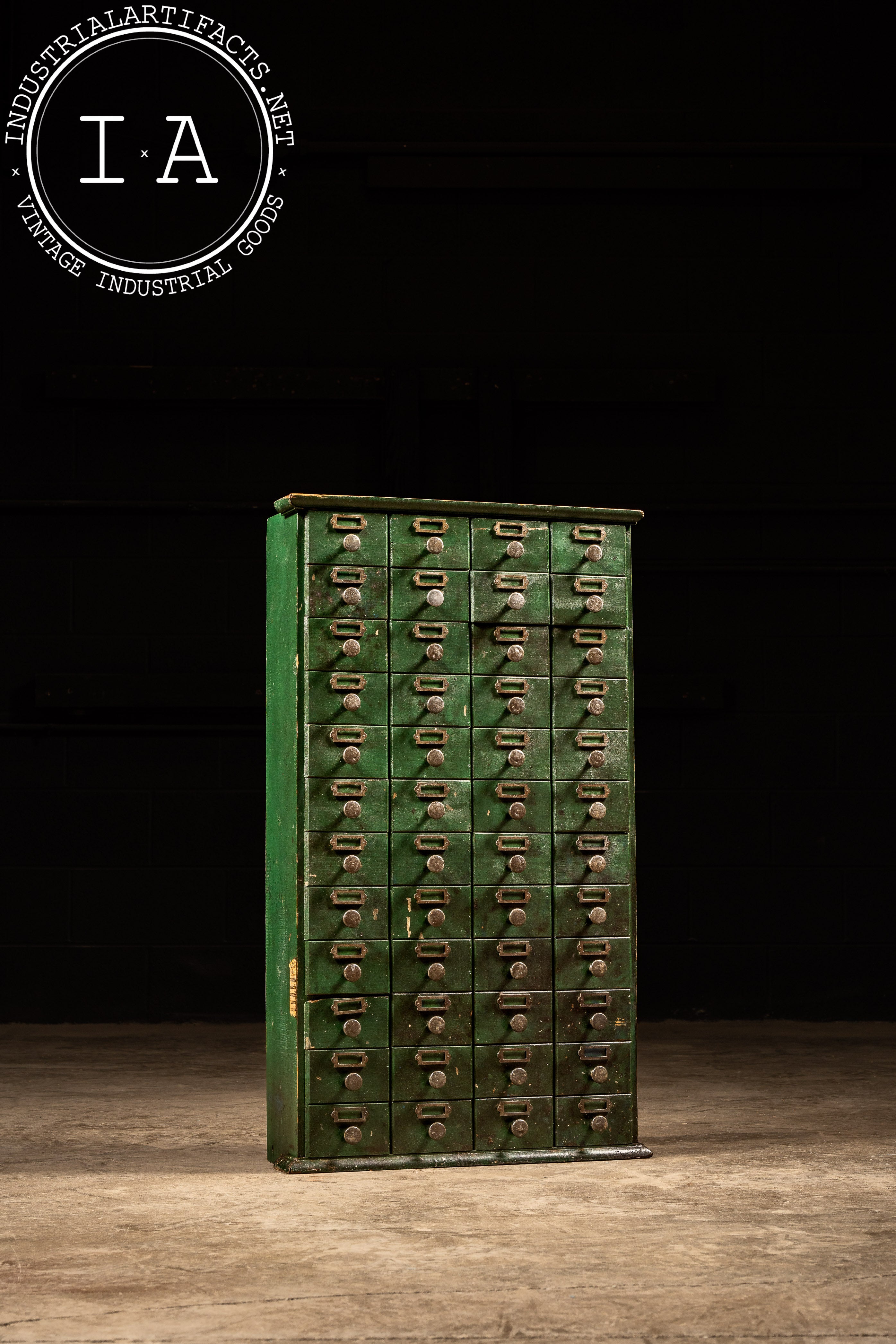 Antique Industrial 48-Drawer Apothecary Cabinet – Industrial Artifacts