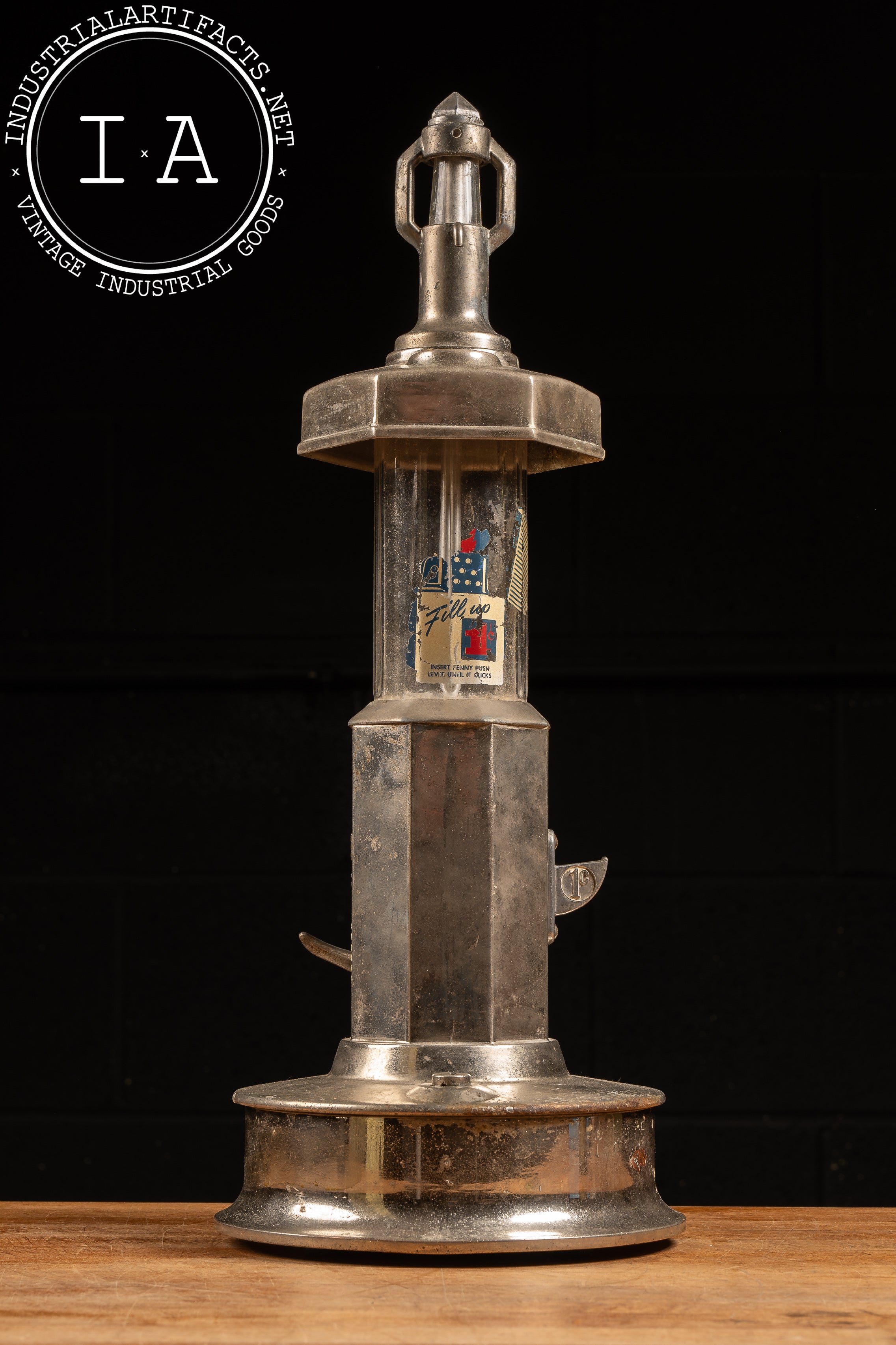 Vintage Van-Lite Coin-Op Lighter Fluid Dispenser – Industrial Artifacts