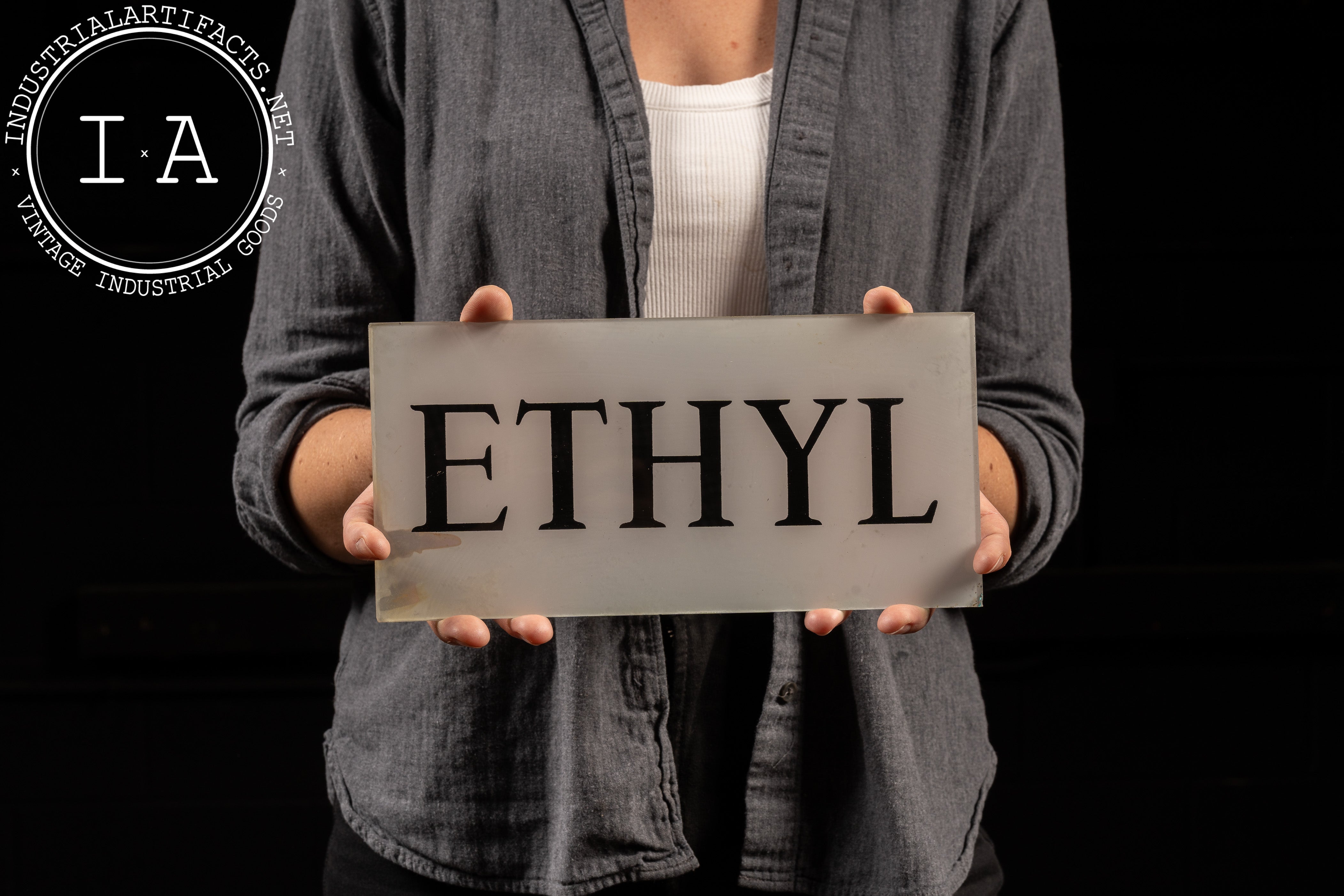 Vintage Gas Pump Ethyl Sign – Industrial Artifacts
