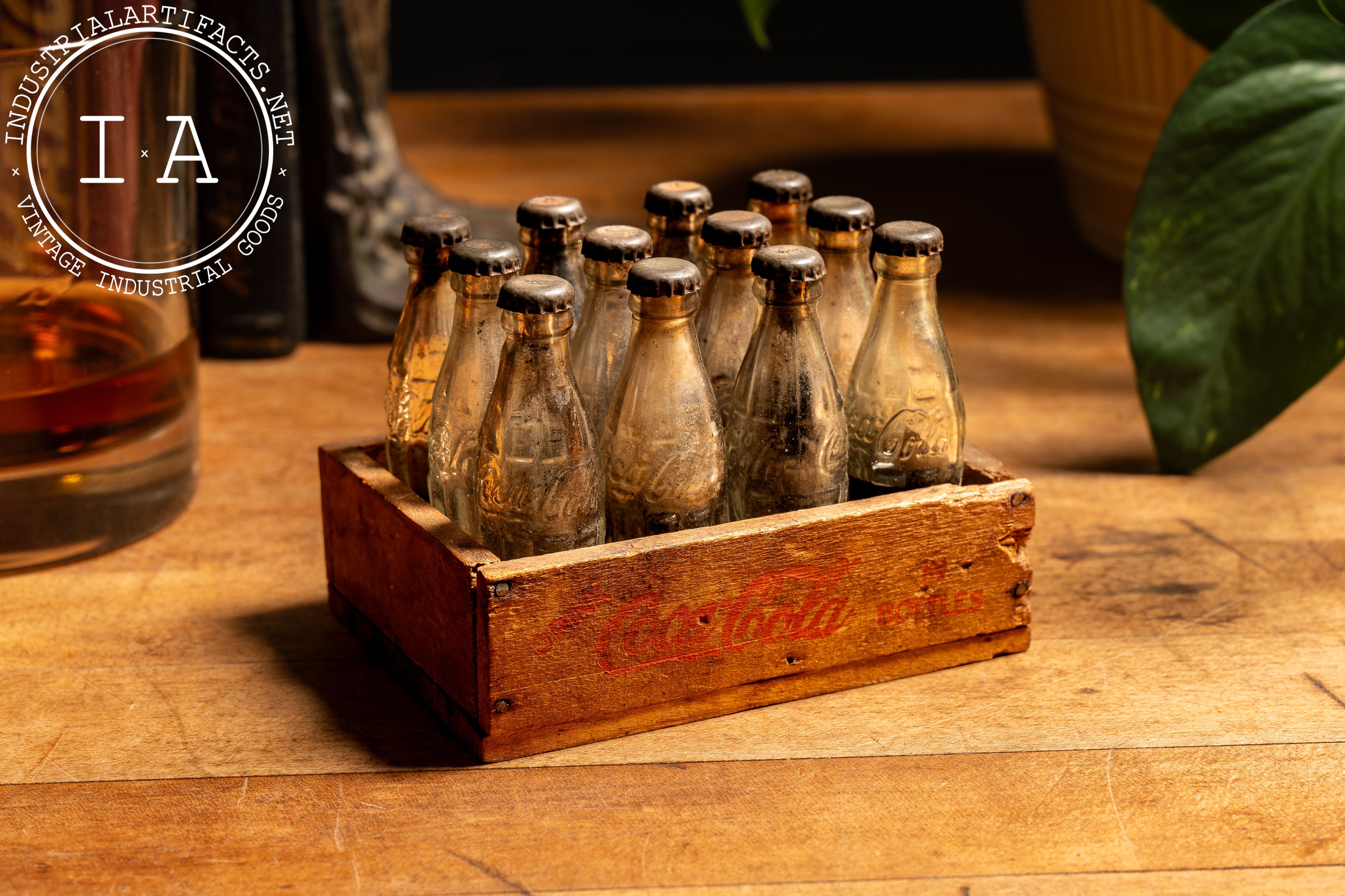 Salesman's Sample Mini Coca Cola Bottle Set In Crate – Industrial Artifacts