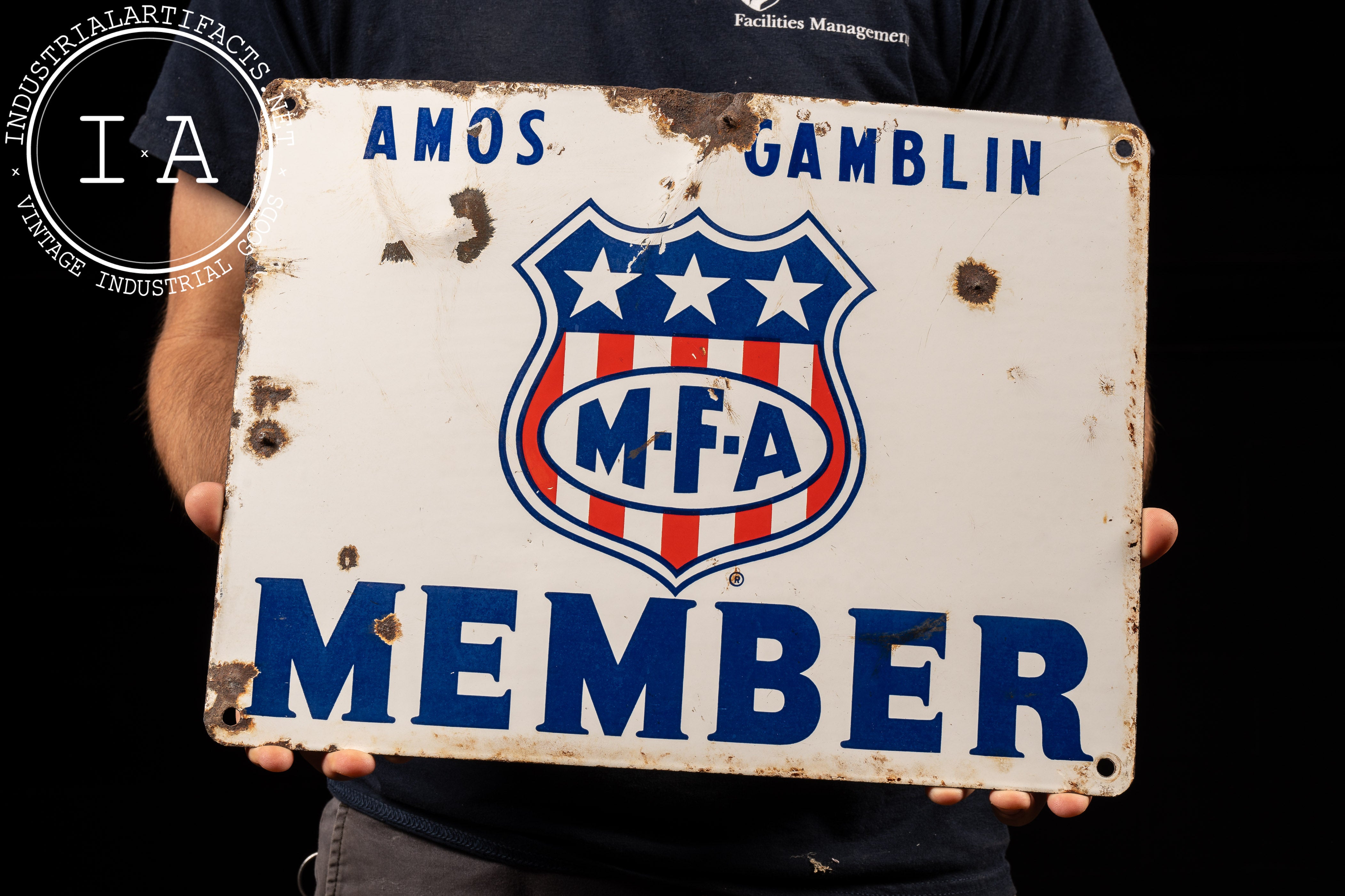 Vintage MFA Member SSP Sign – Industrial Artifacts