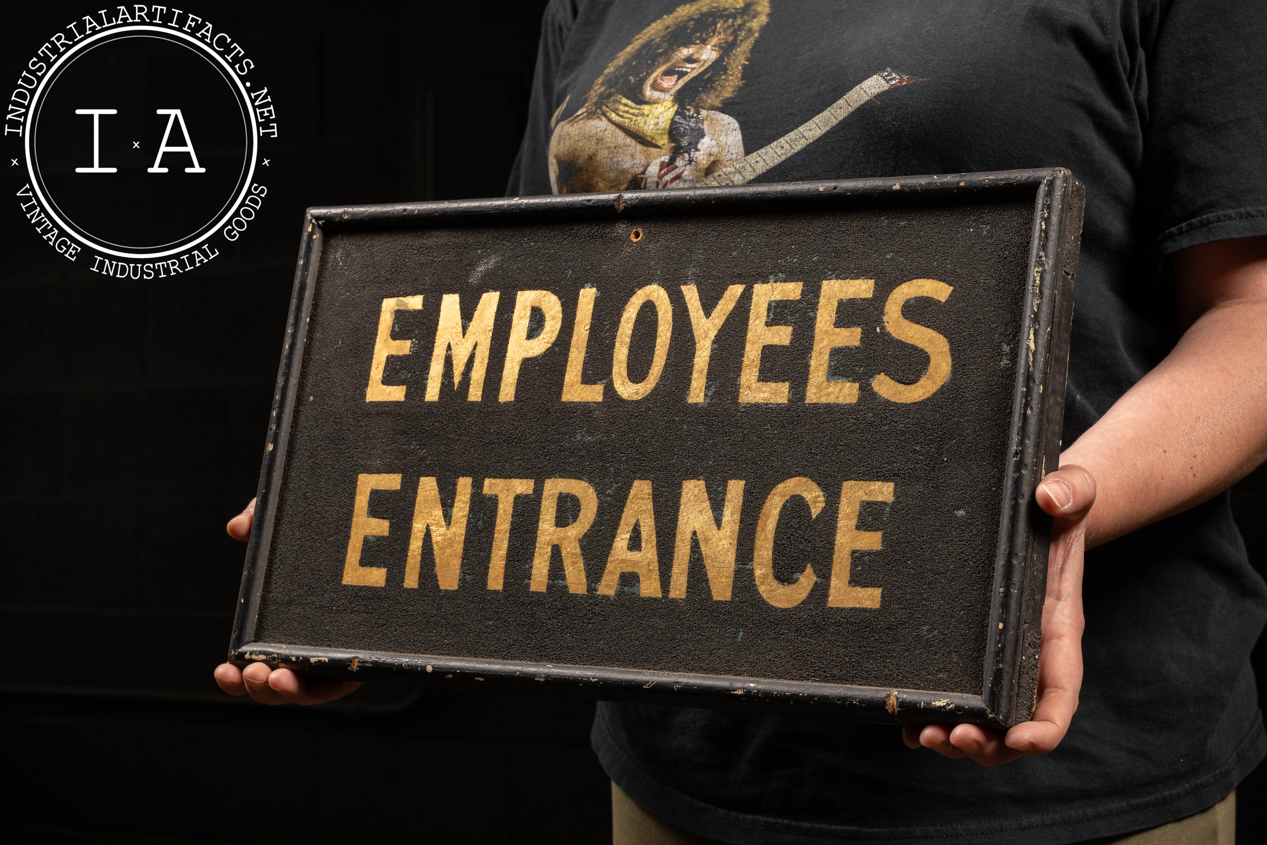 Early 20th Century Smaltz Employee Entrance Sign – Industrial Artifacts