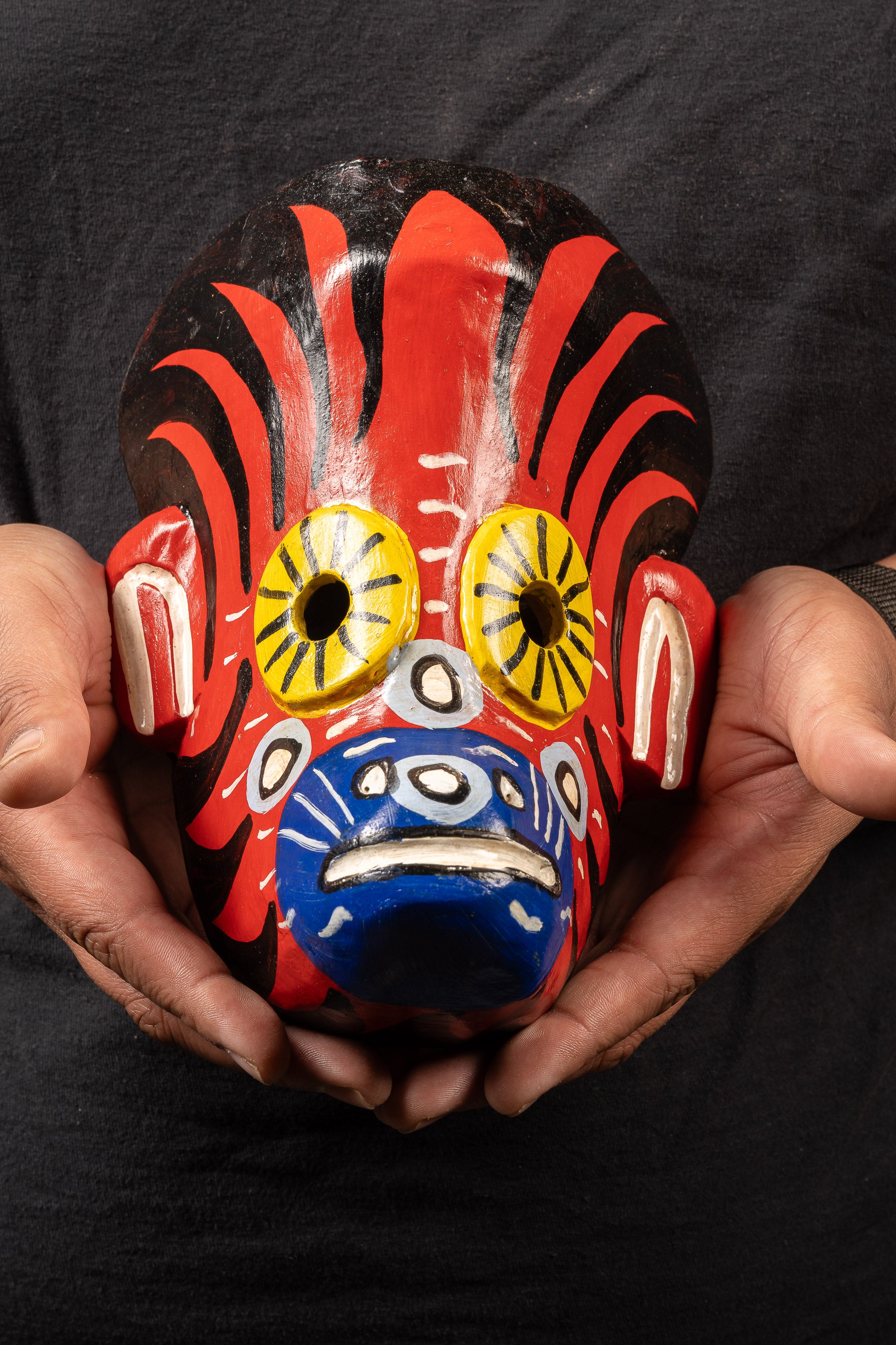 Vintage Alebrije Monkey Totem Mask – Industrial Artifacts