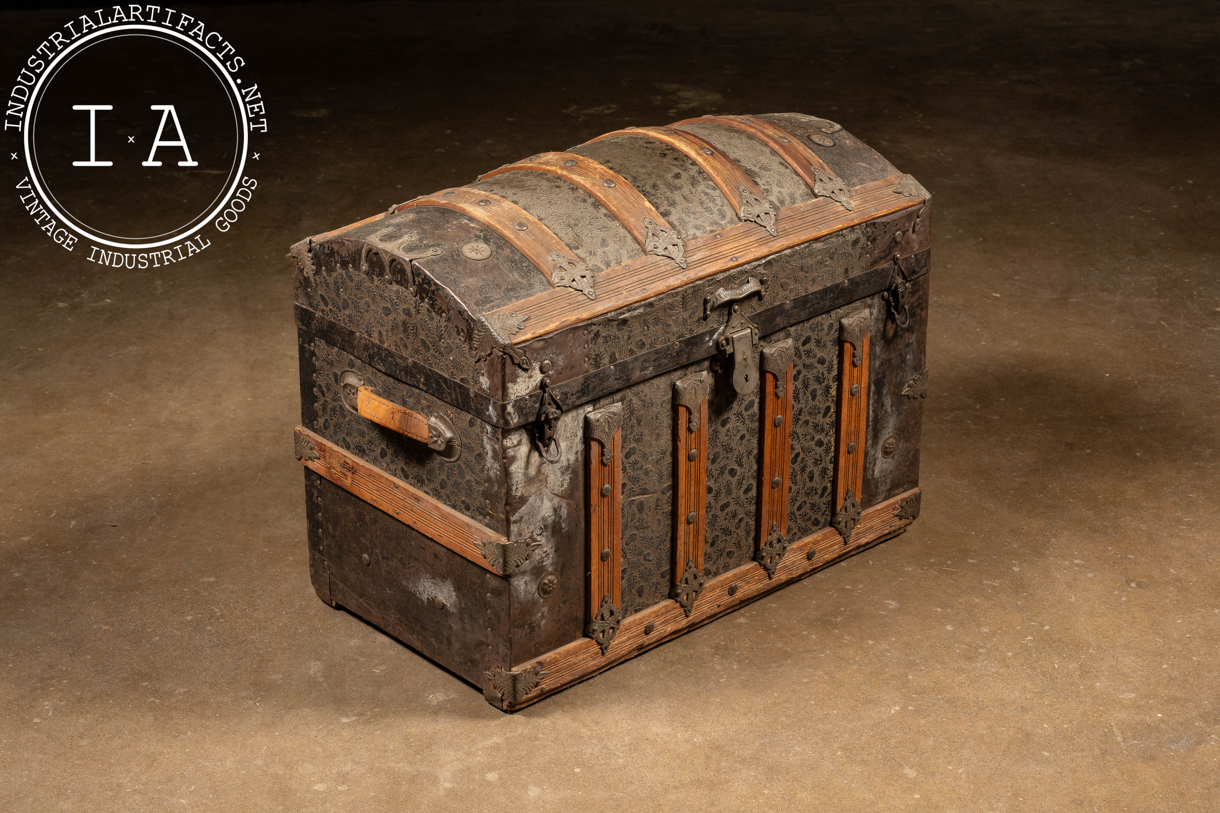 Late 19th Century Dome-Top Steamer Chest – Industrial Artifacts