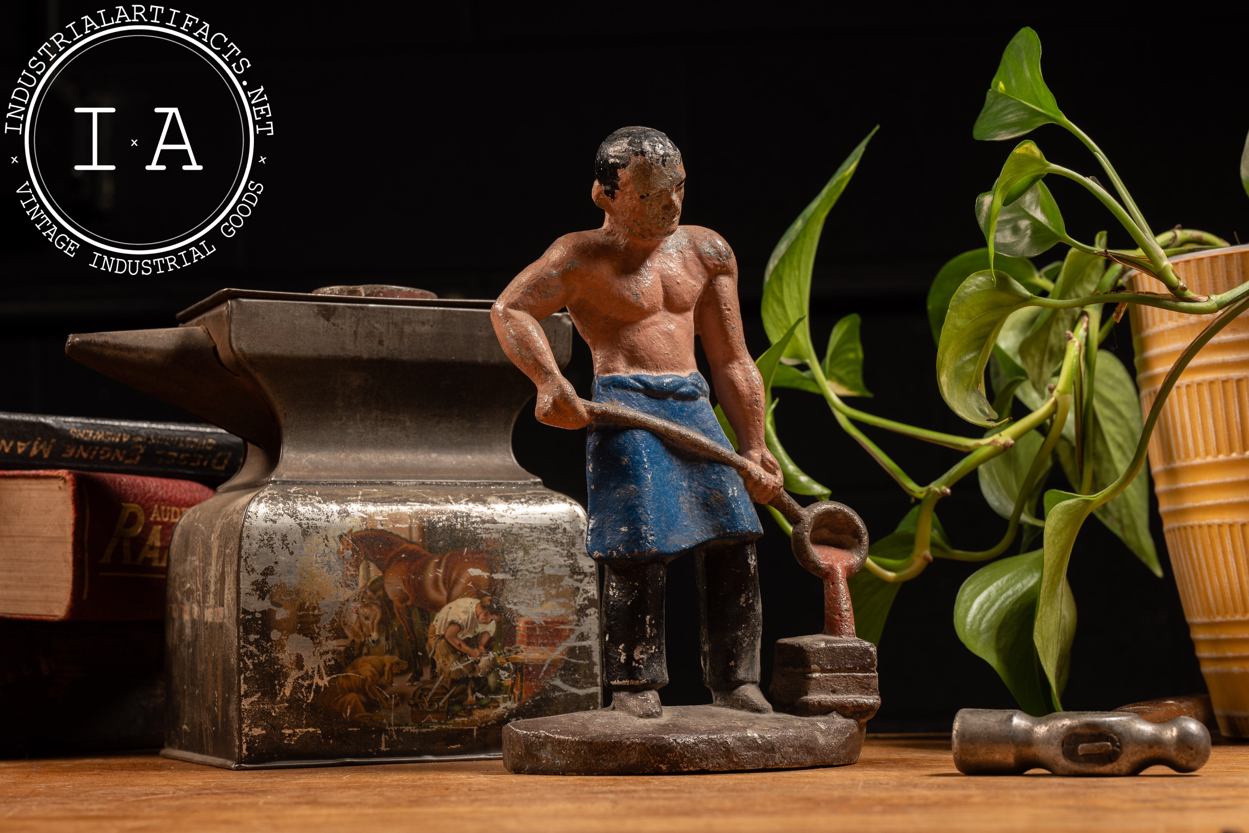 Vintage Cast Metal Blacksmith – Industrial Artifacts