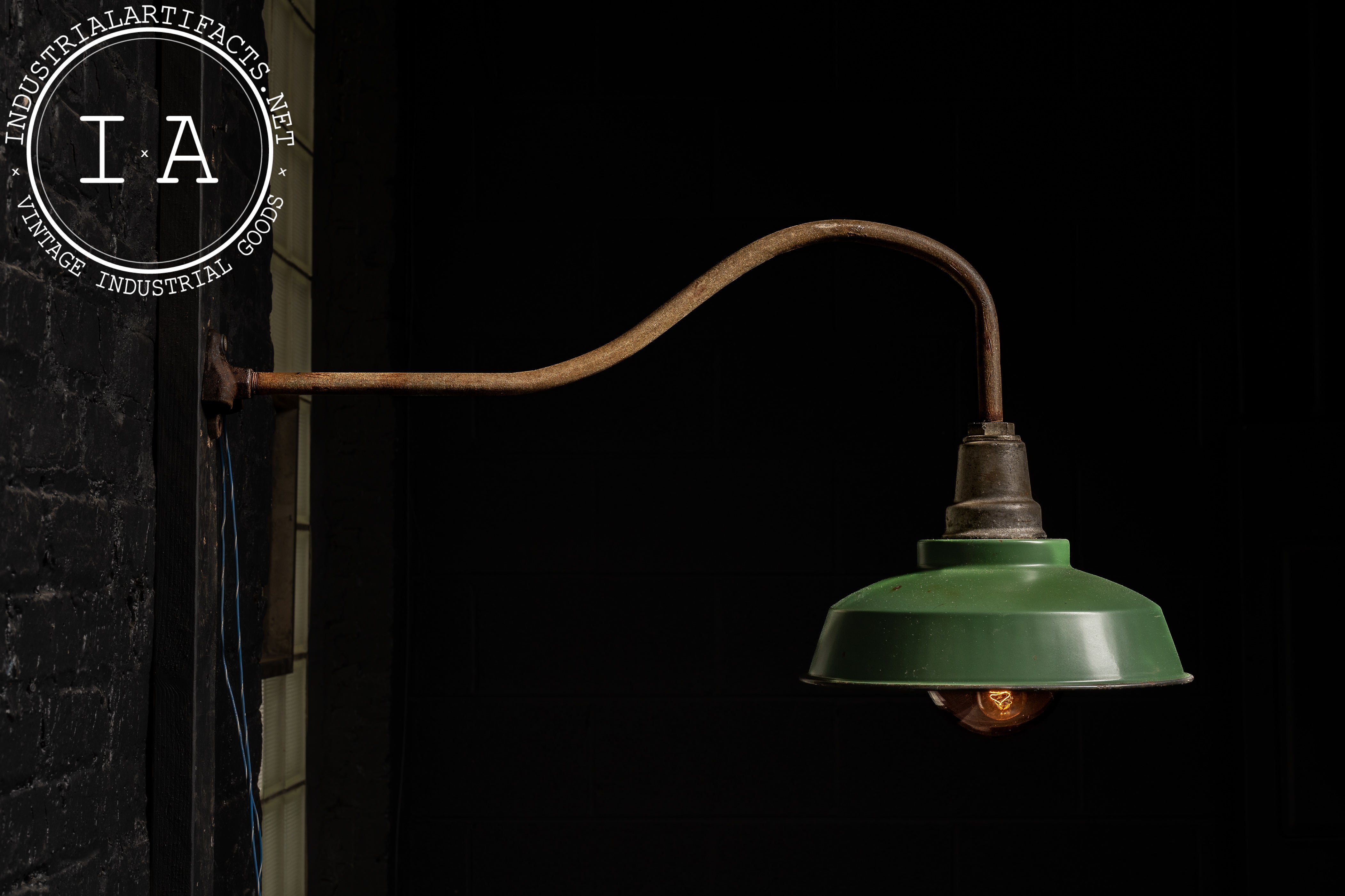 Benjamin Industrial Lamp With Purple Glass Globe – Industrial Artifacts