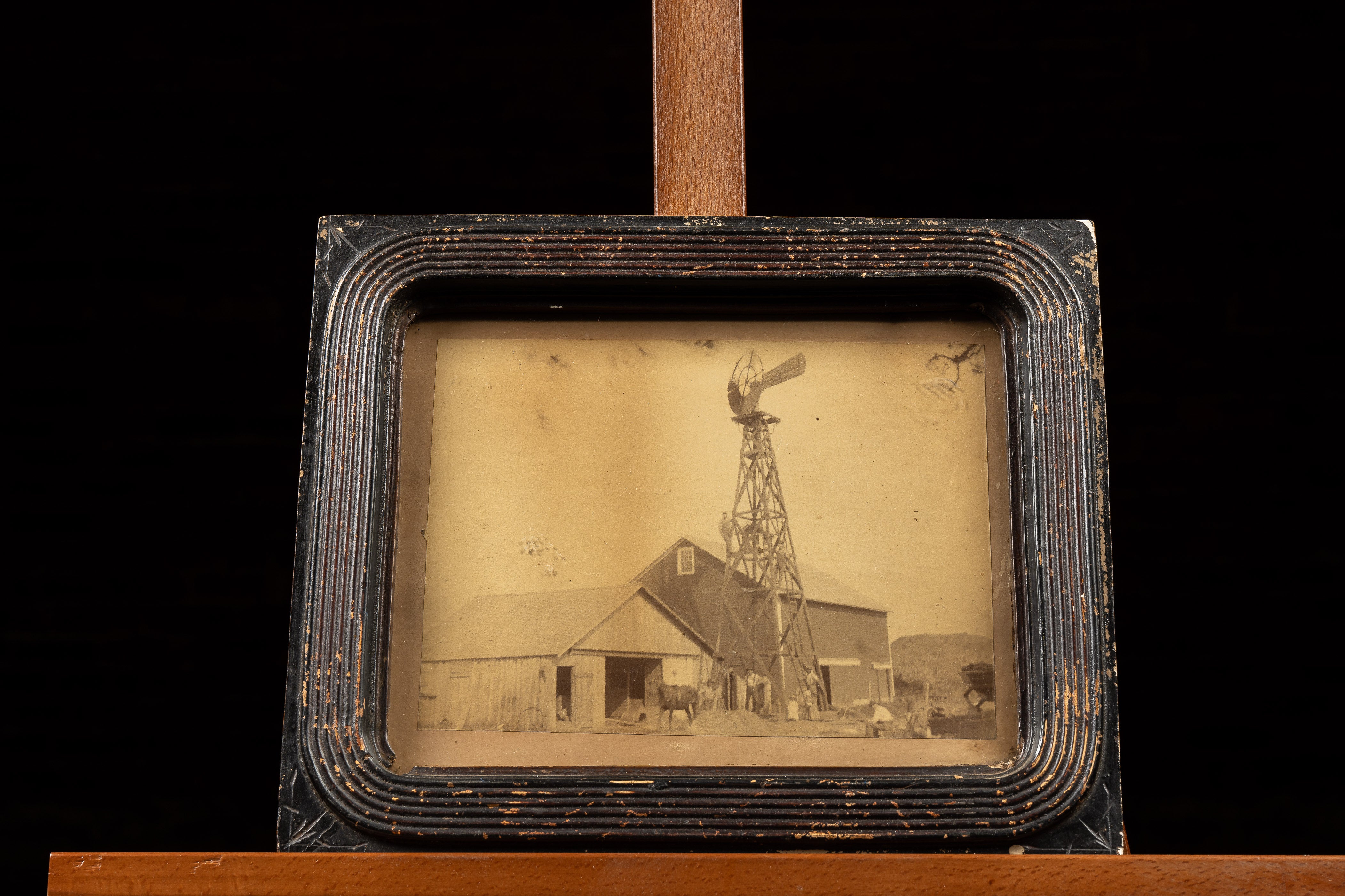 Antique Photograph of Farm in Frame – Industrial Artifacts
