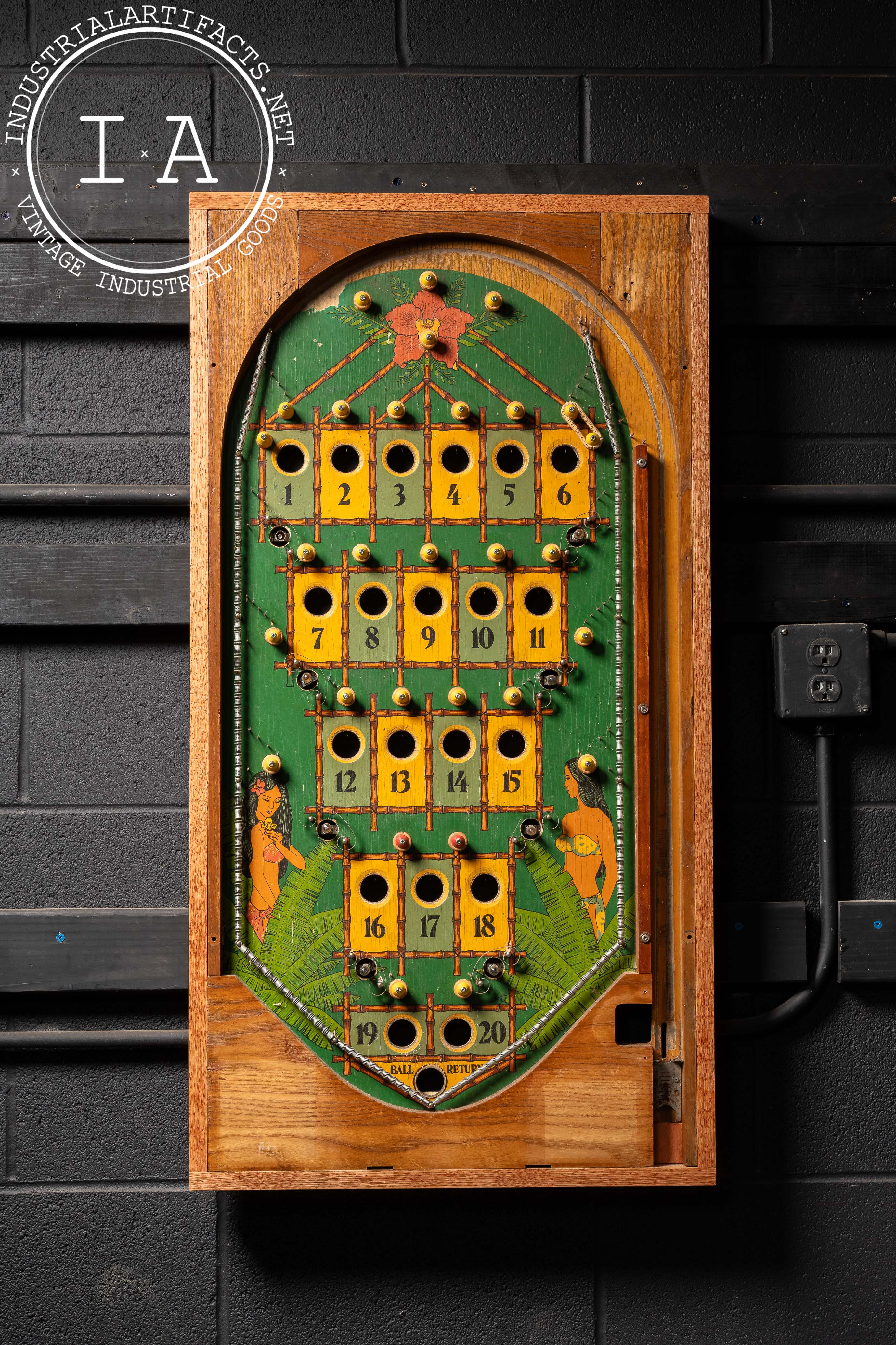 Vintage Bally "Tahiti" Pinball Board – Industrial Artifacts