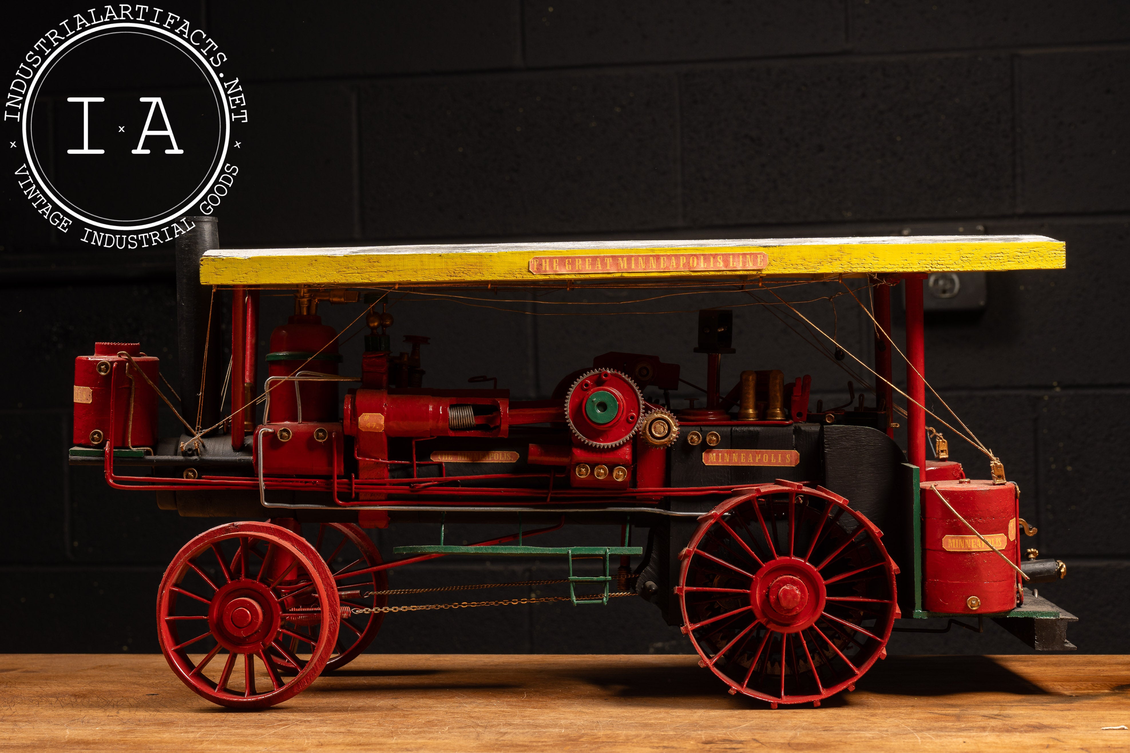 Early 20th Century Cast Iron Minneapolis Steam Engine Model ...