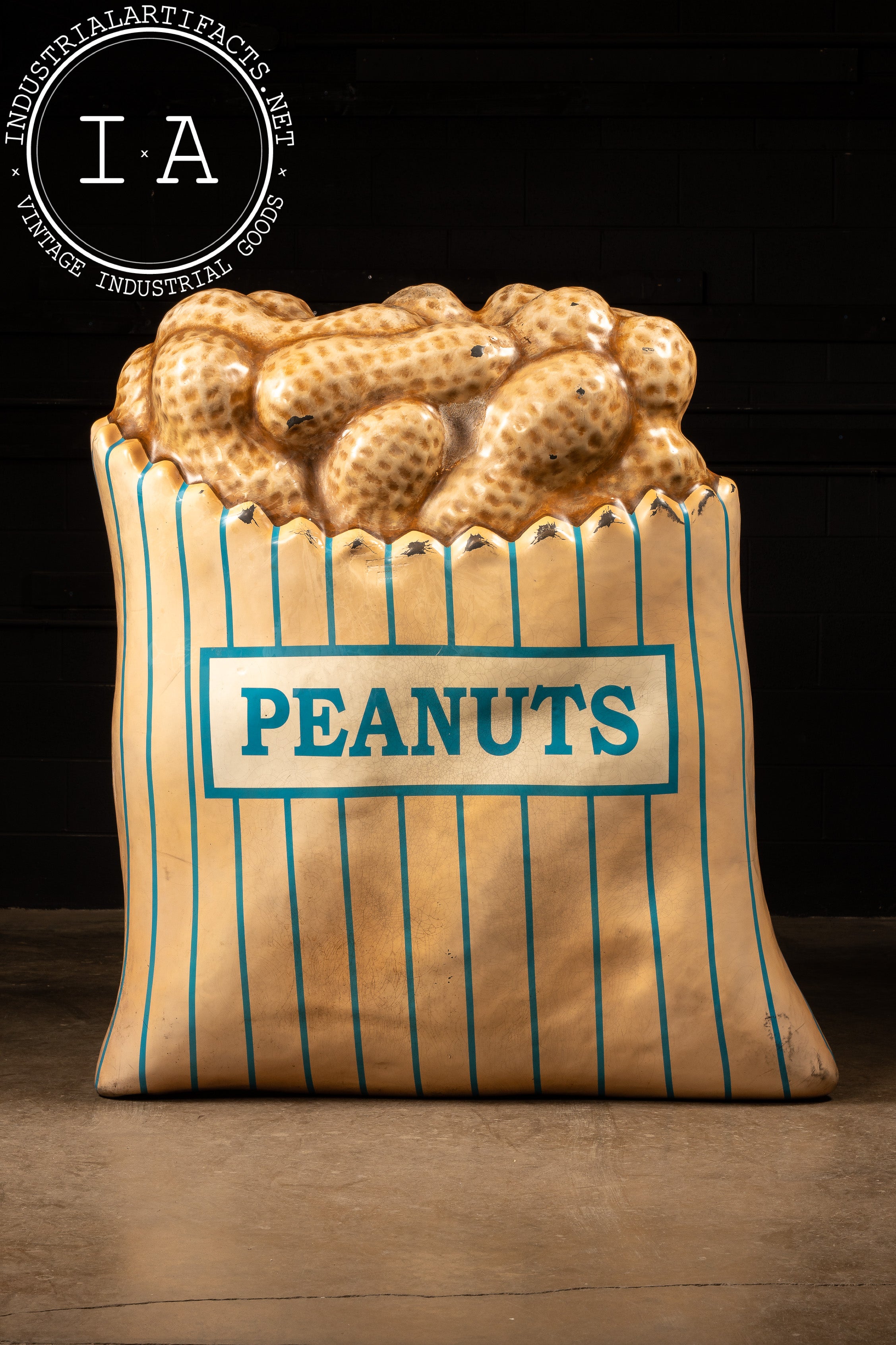 Large Vinyl Decorative Bag of Peanuts from Miller Stadium – Industrial ...
