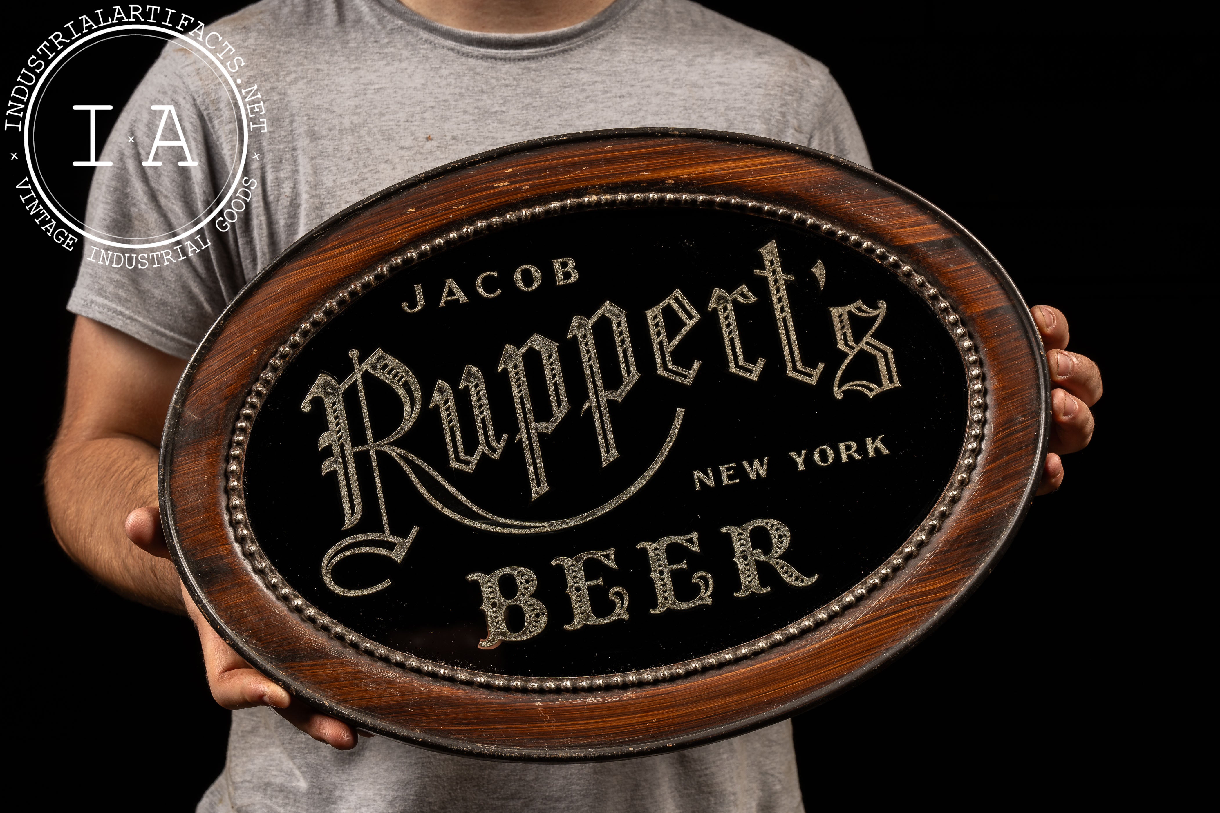 Pre-Prohibiton Jacob Ruppert's ROG Foil Advertising Sign – Industrial ...
