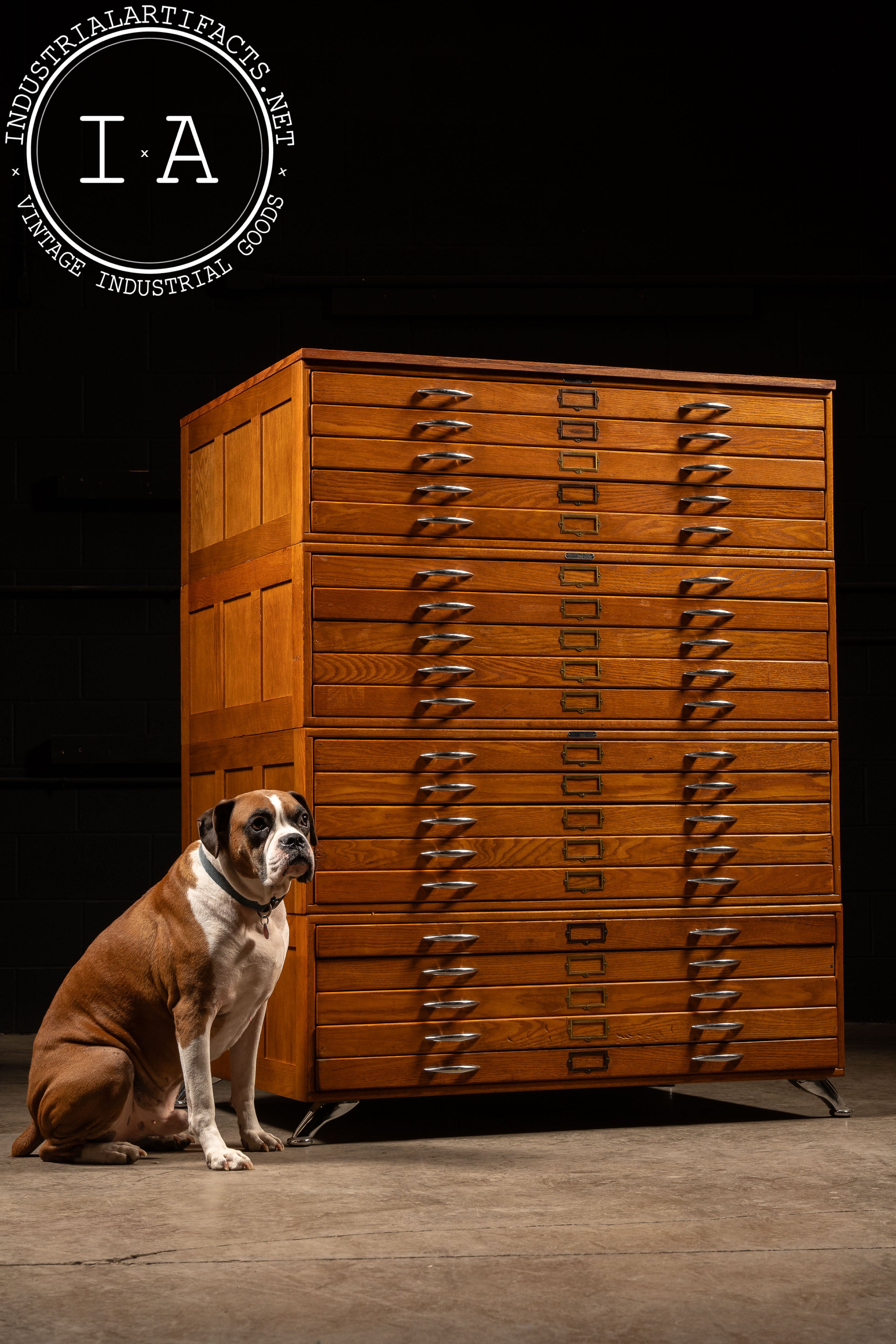 Vintage Four Stack Flat File – Industrial Artifacts