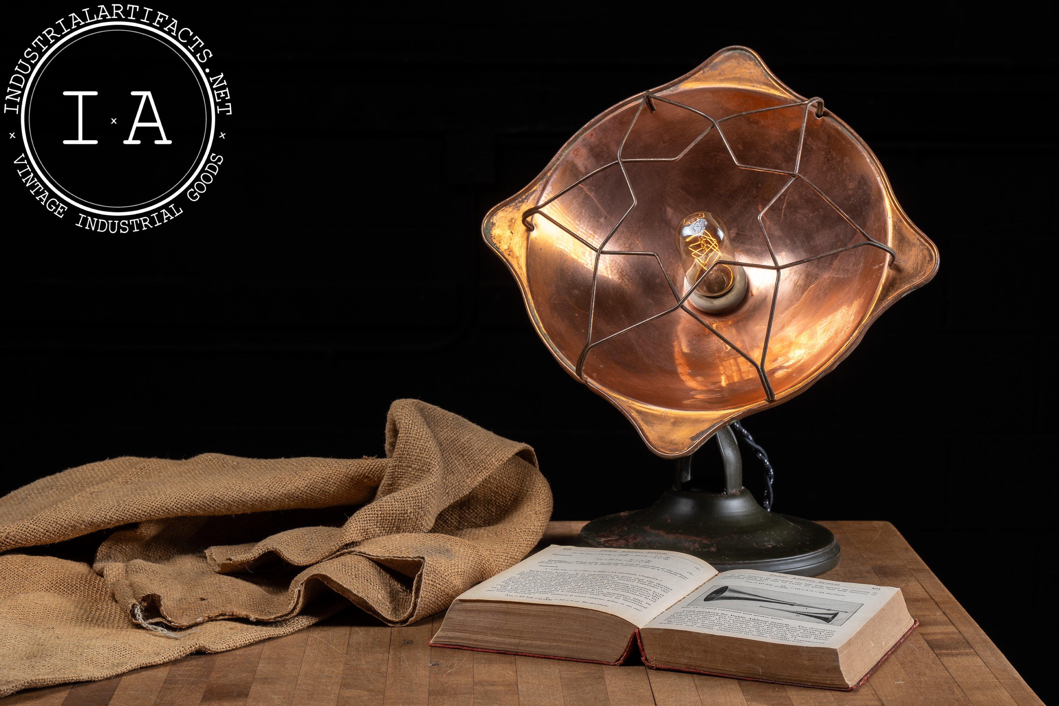 Vintage Simplex Sunbowl Junior Copper Reflector Lamp – Industrial Artifacts