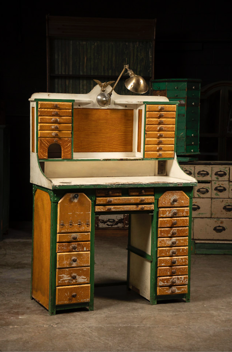 Early 20th Century Watchmaker's Desk with Faries Lamp – Industrial ...