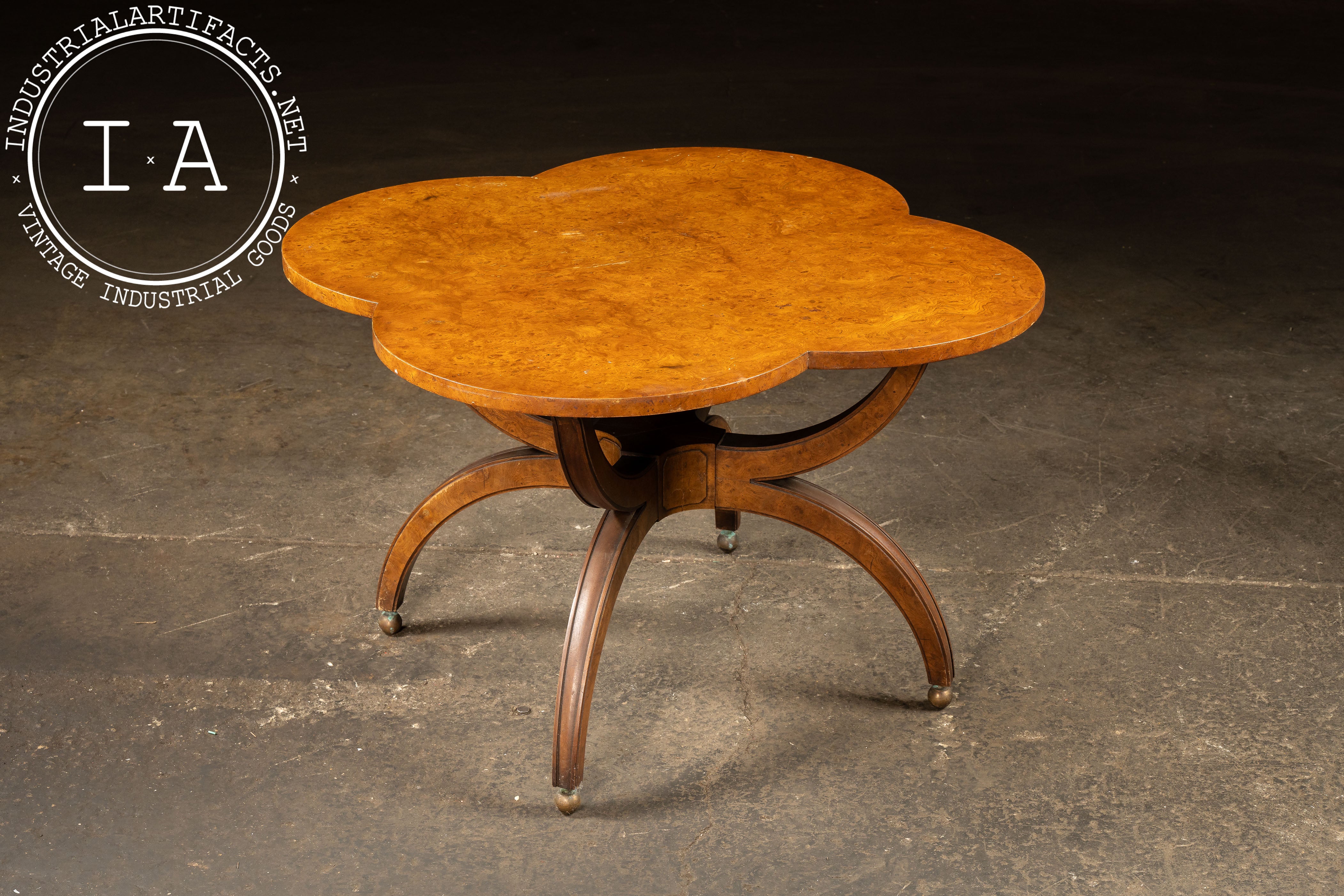 Vintage Neoclassical Quatrefoil Parlor Table – Industrial Artifacts