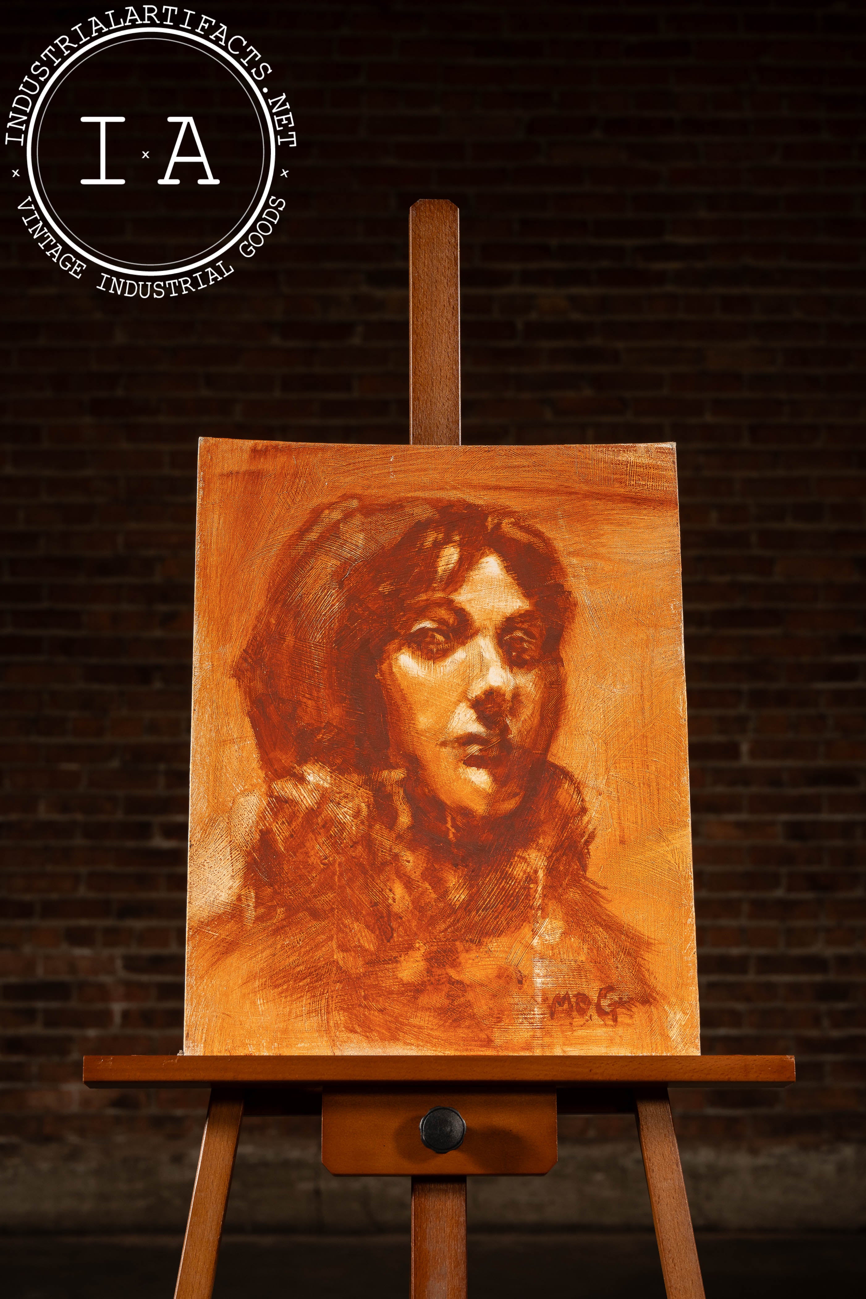 Female Heady Study | Contemporary Mog Young Park Oil Painting, Signed ...