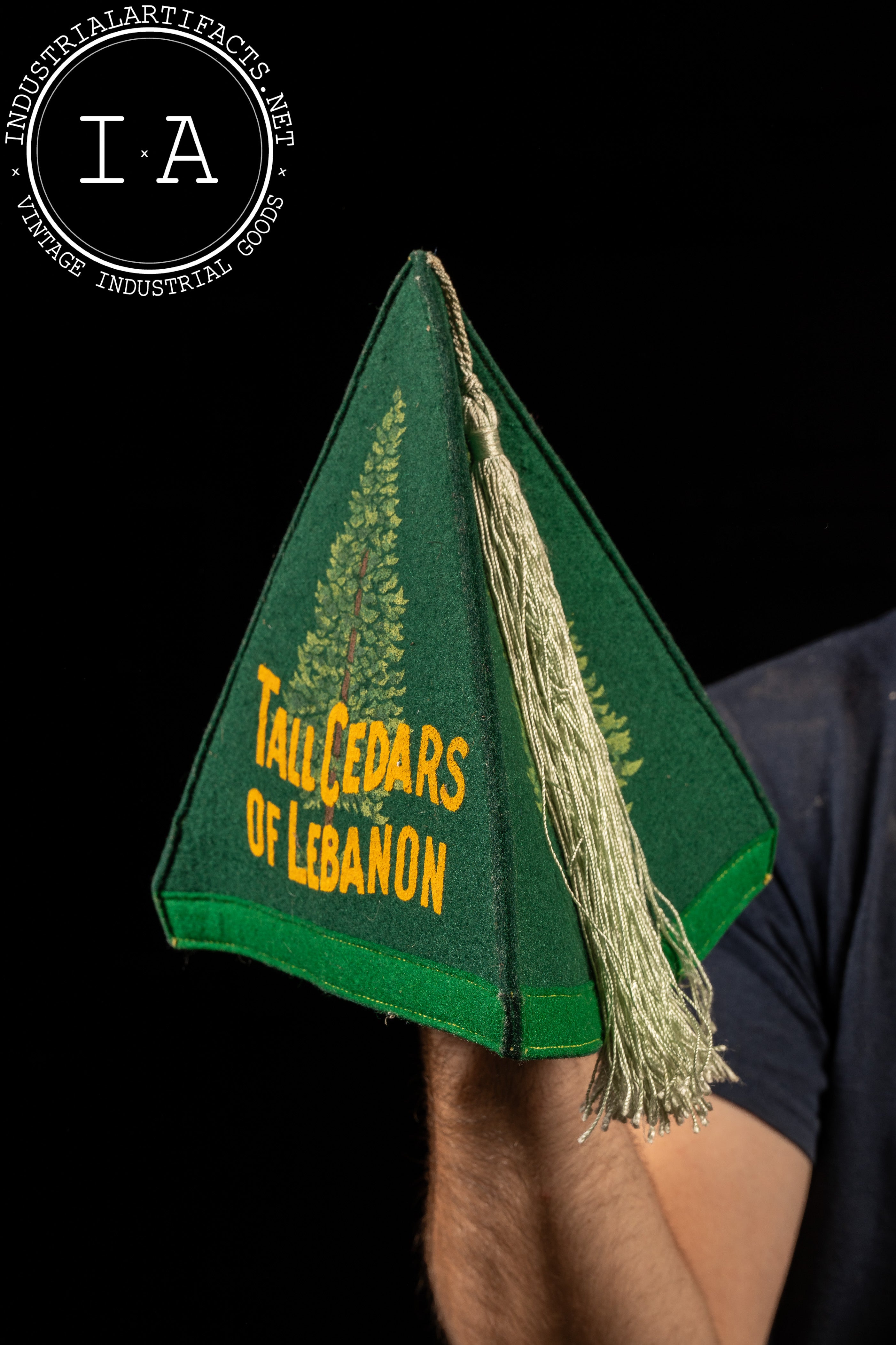 Vintage "Tall Cedars Of Lebanon" Masonic Felt Hat – Industrial Artifacts