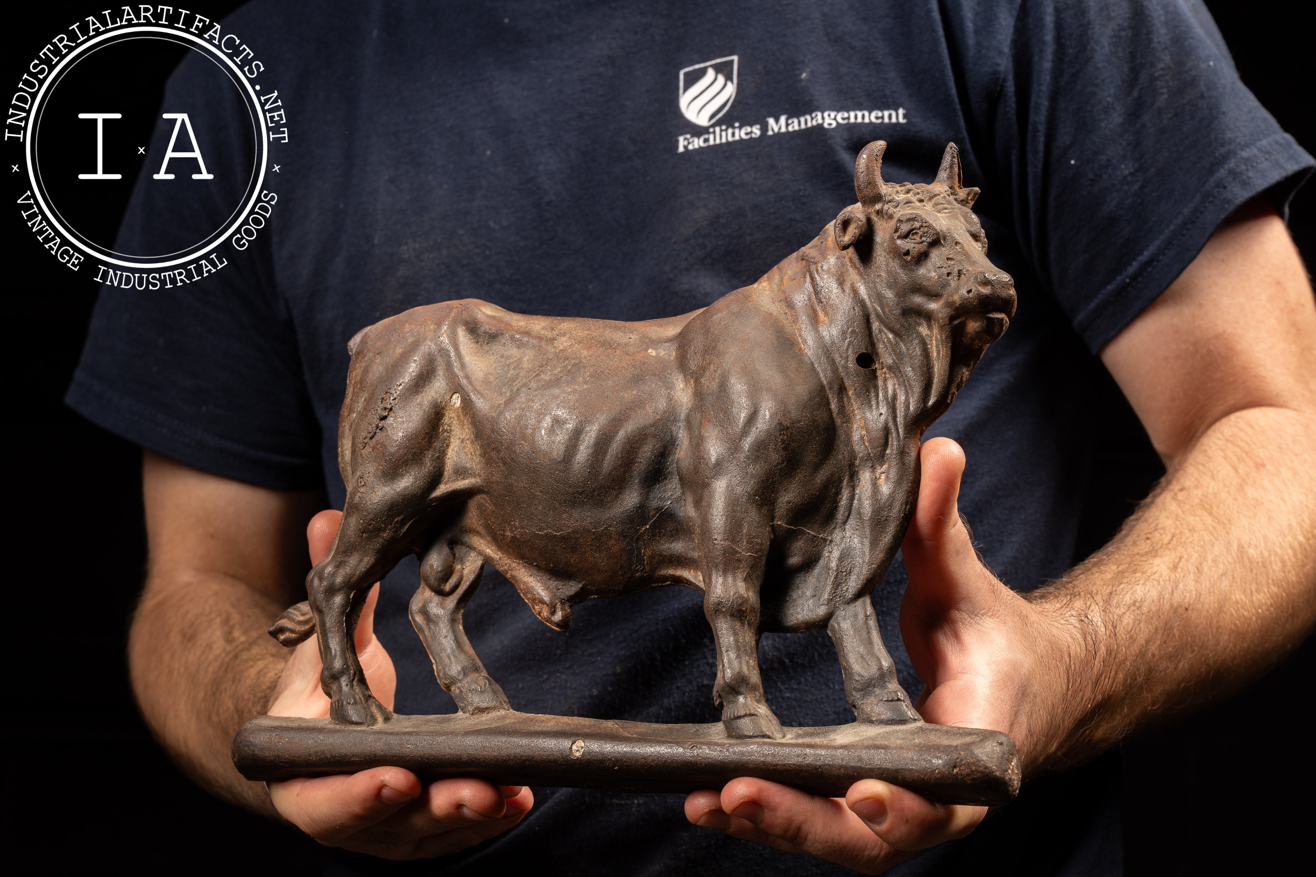 Antique Cast Iron Bull Butcher Shop Rack Finial – Industrial Artifacts