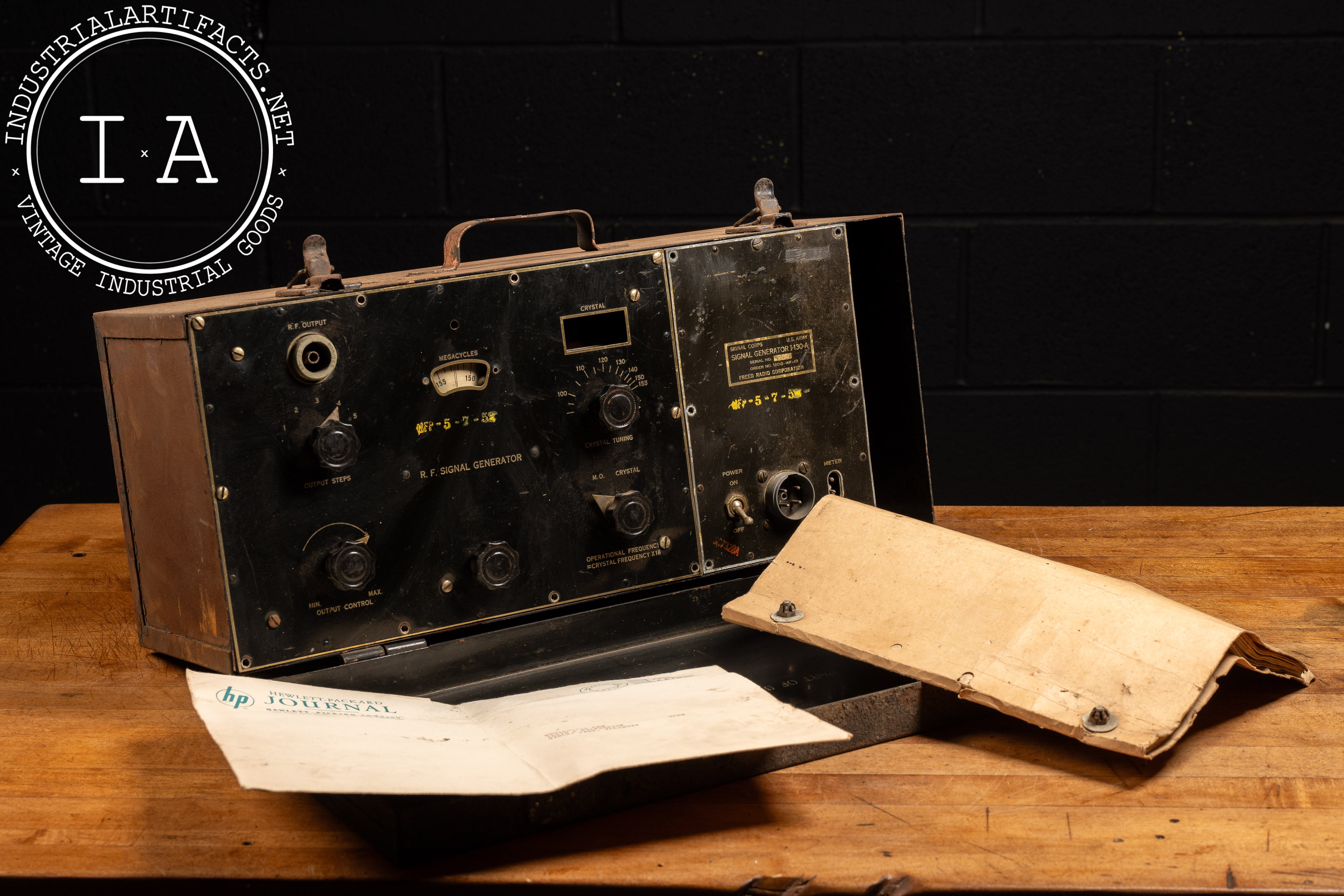 WWII-Era U.S. Army RF Signal Generator – Industrial Artifacts