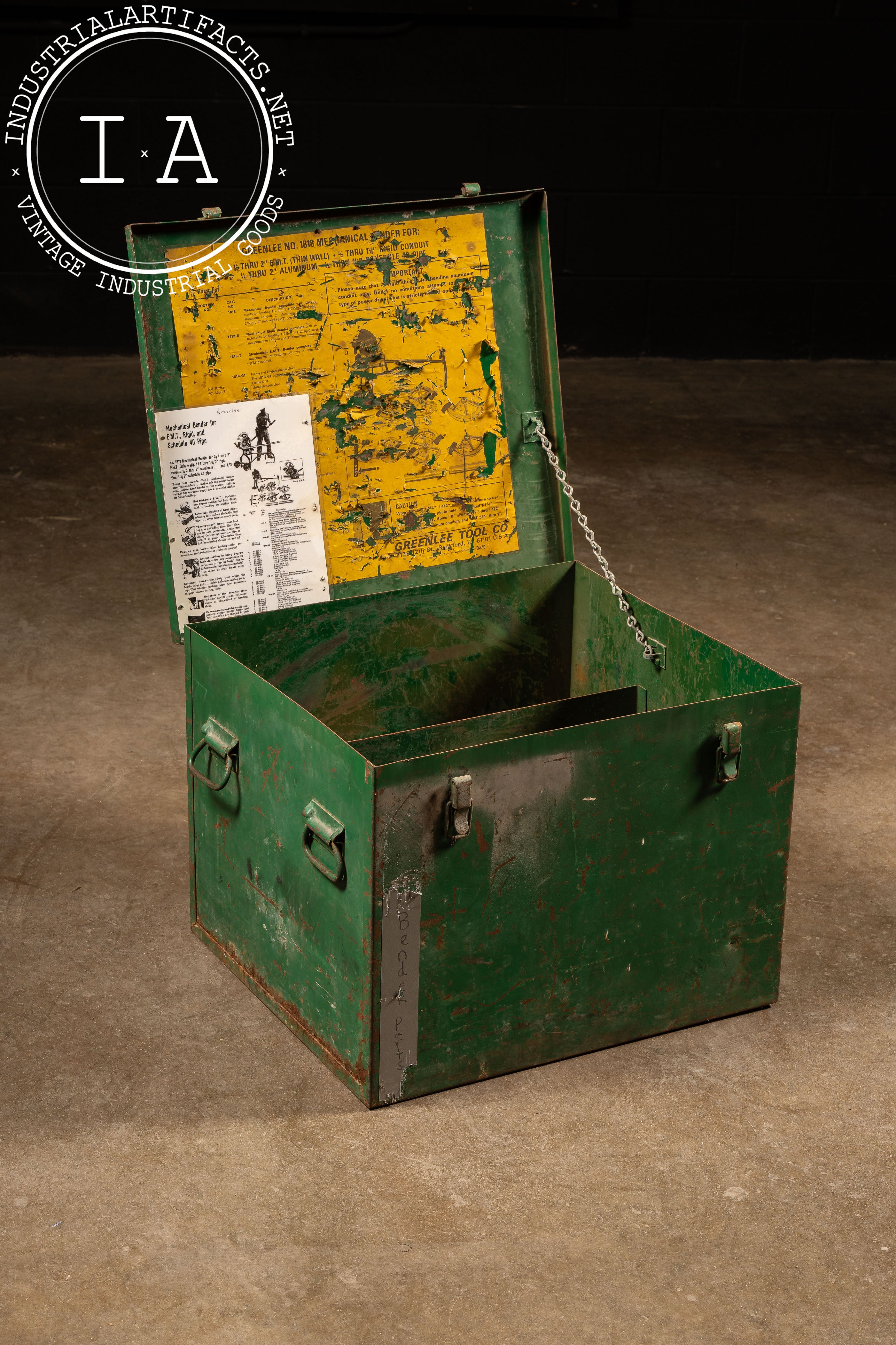Vintage Greenlee Mechanical Bender Case – Industrial Artifacts