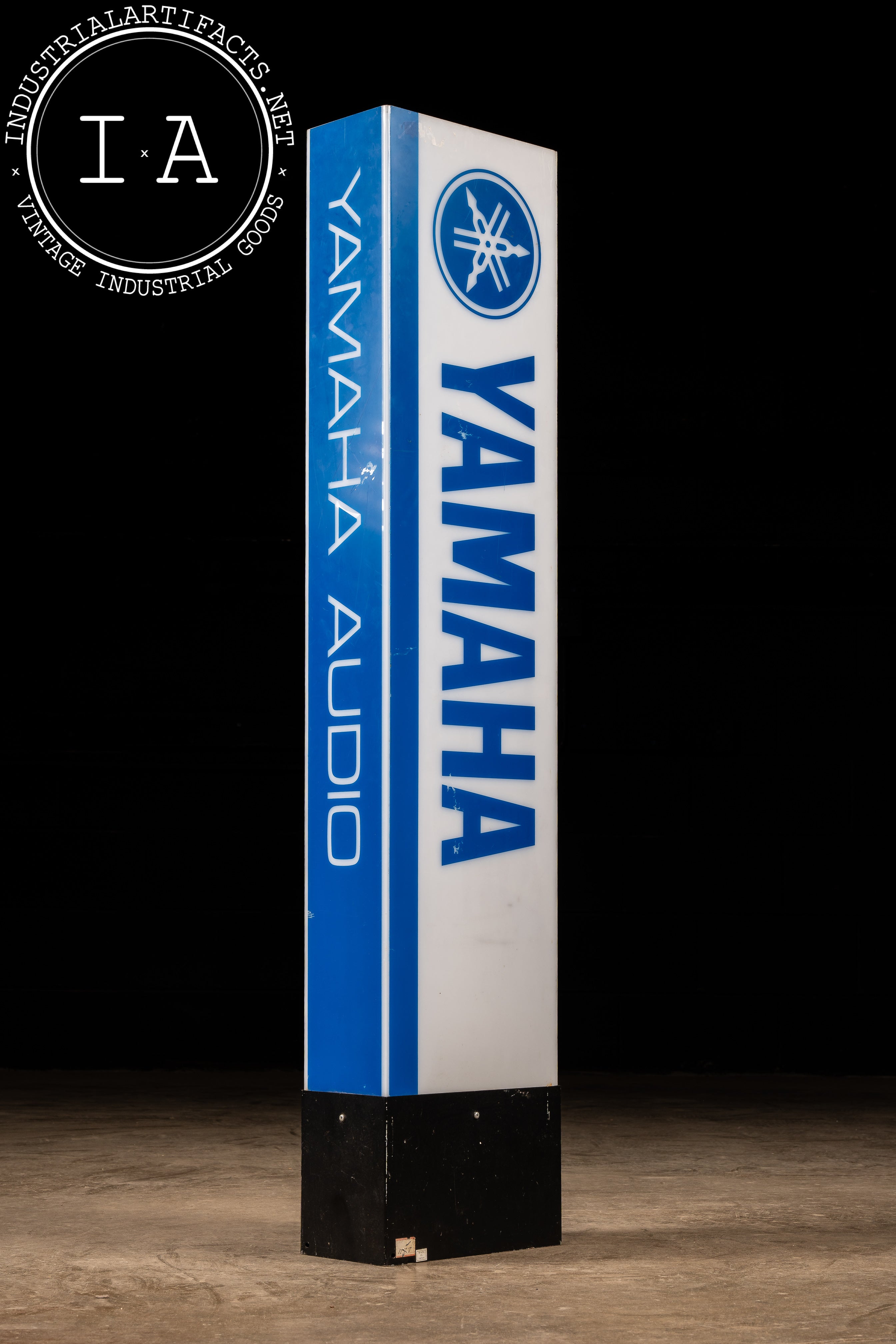 Vintage Rectangular Self-Standing Lucite Yamaha Sign – Industrial Artifacts