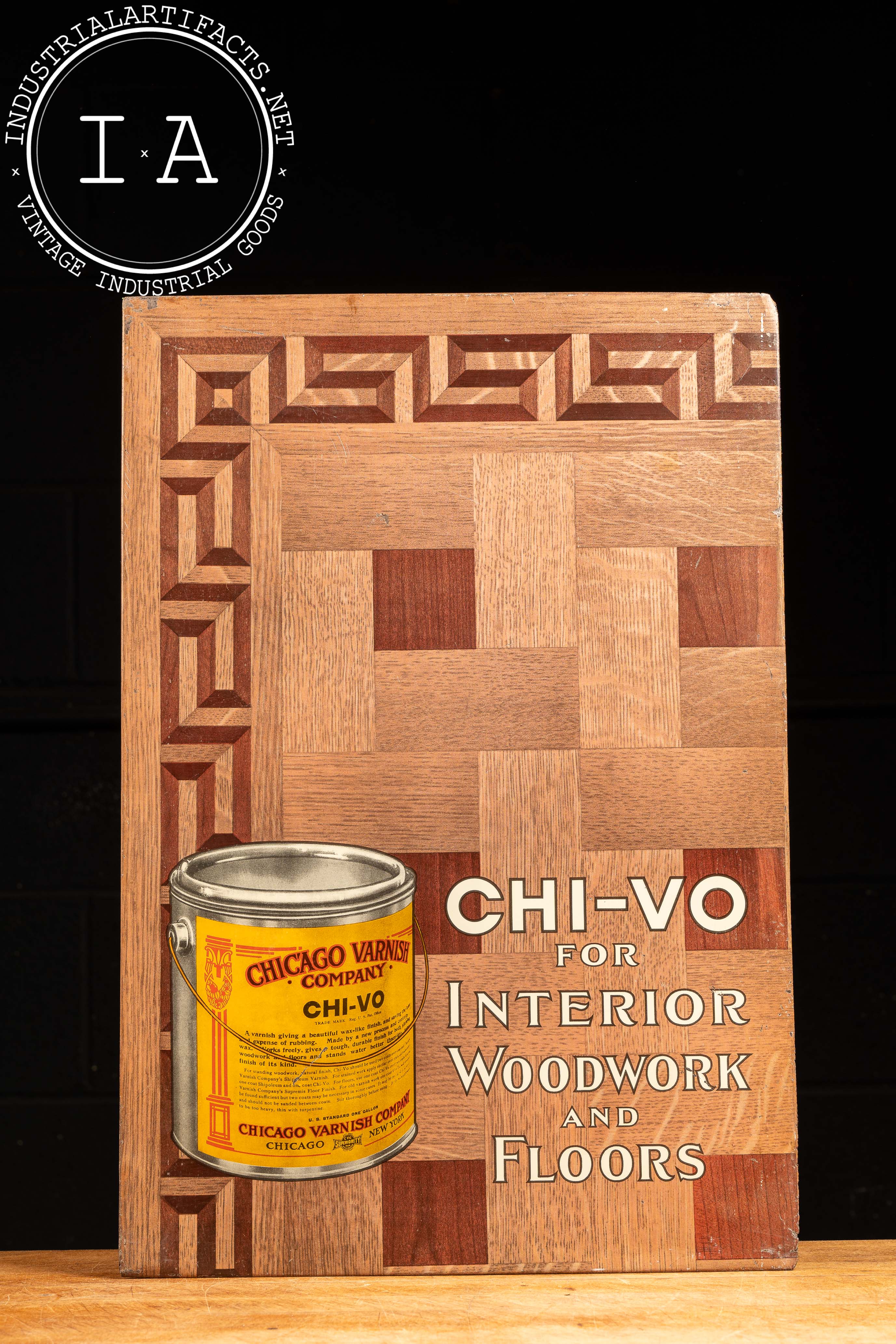 Antique Chi-Vo Varnish TOC Standee Sign – Industrial Artifacts