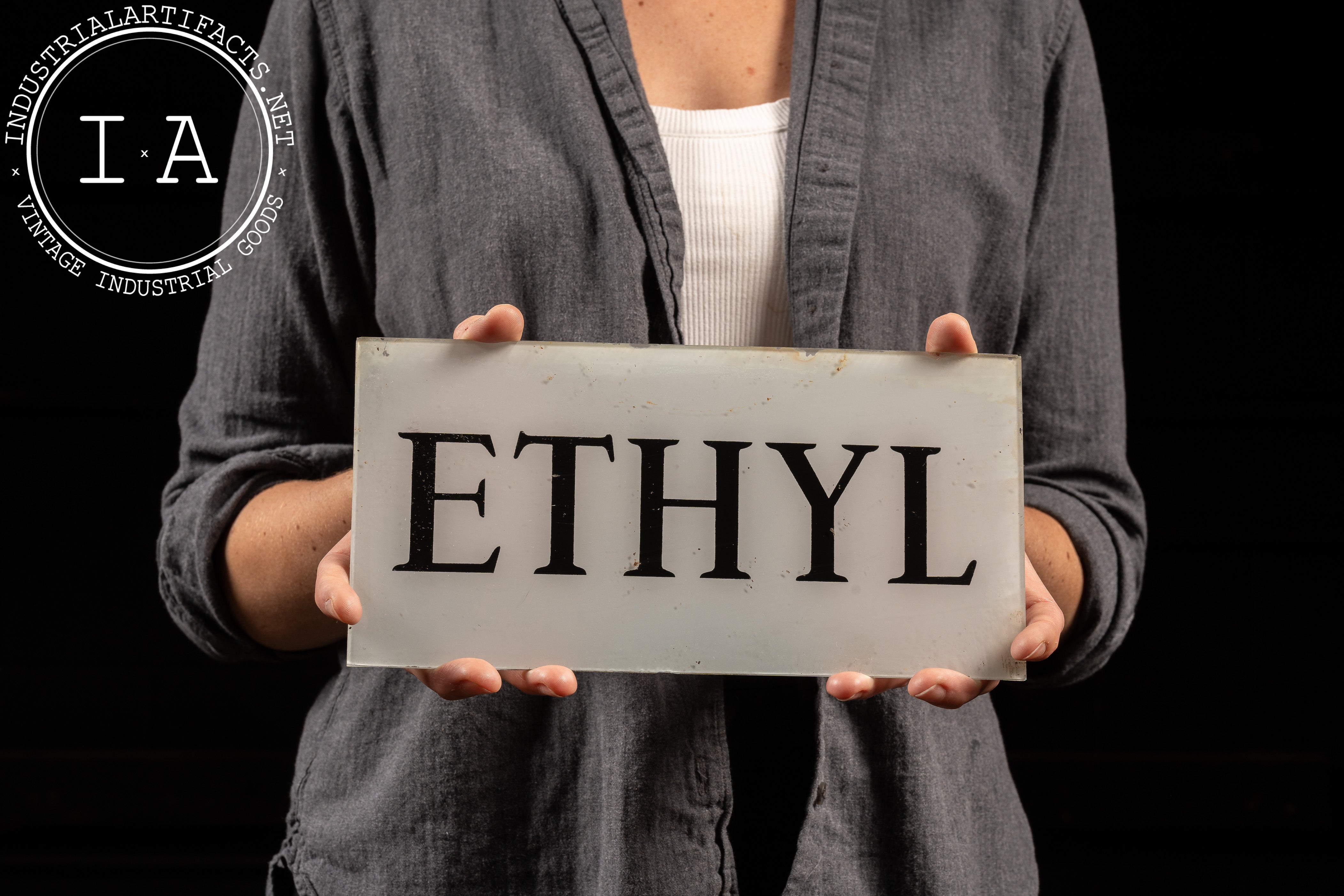 Vintage Gas Pump Ethyl Sign – Industrial Artifacts