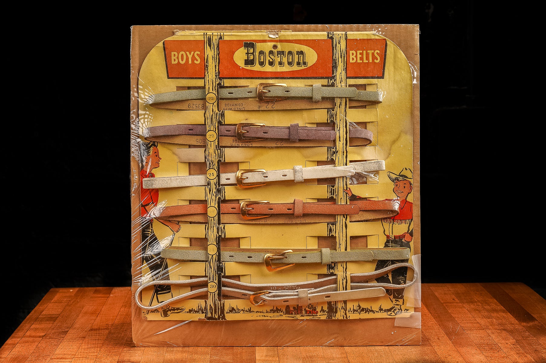 c. 1950s Boston Boys Belts POS Display – Industrial Artifacts