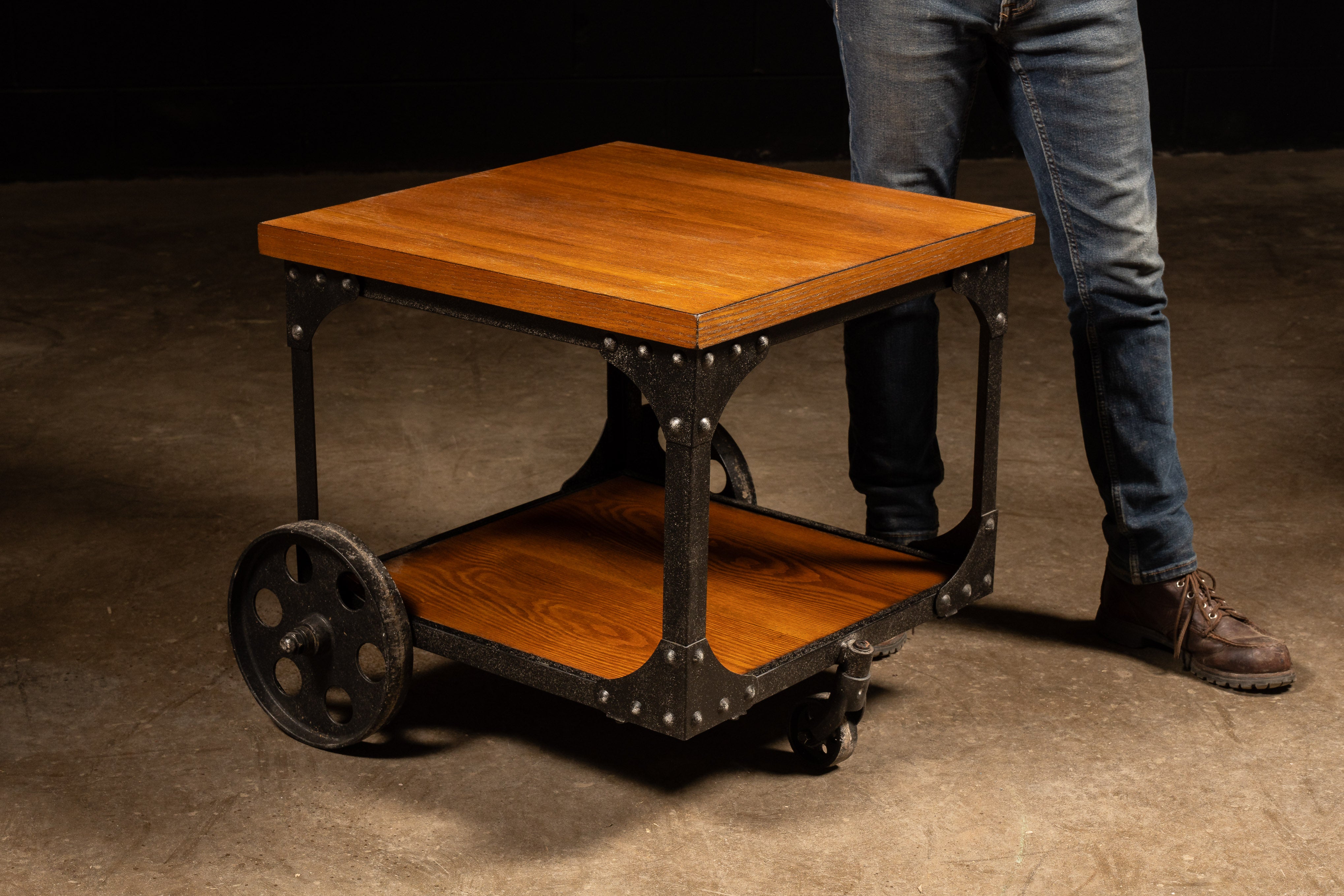 Contemporary Industrial Style Steel Side Table – Industrial Artifacts