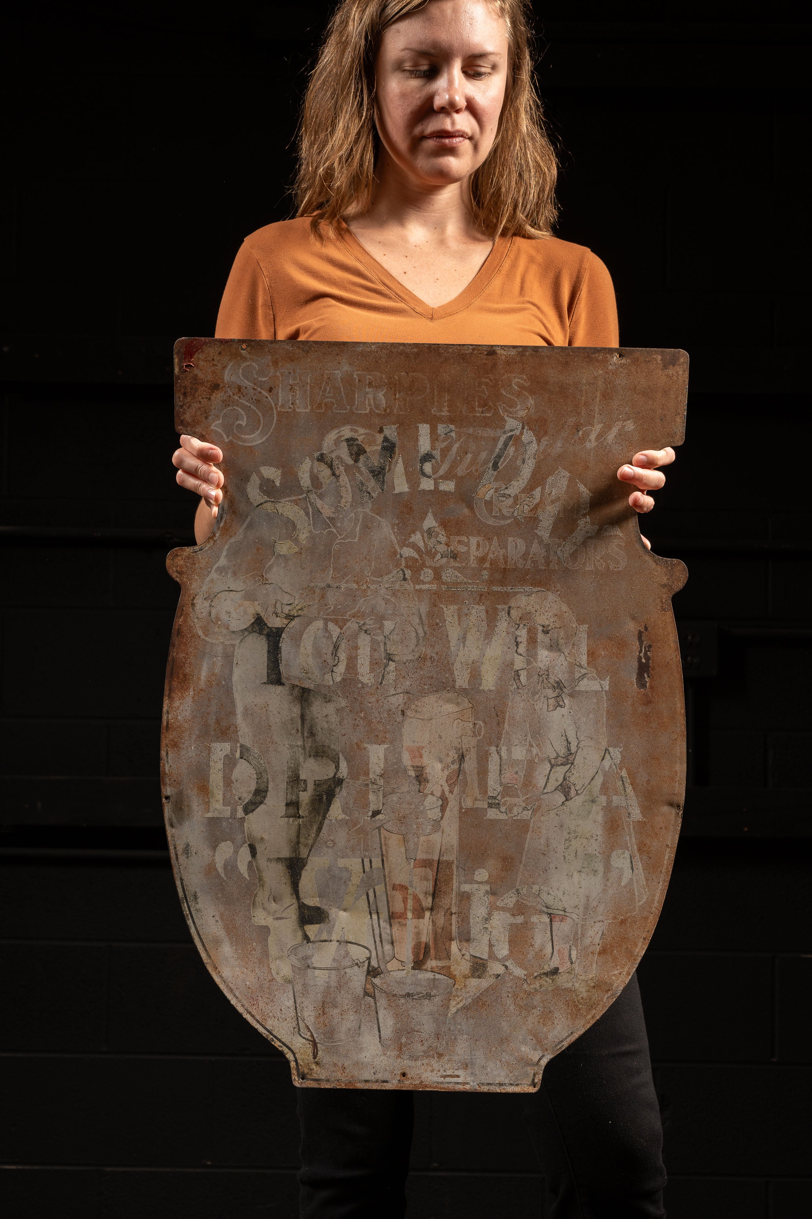 Antique Sharples Cream Separator Advertising Sign – Industrial Artifacts