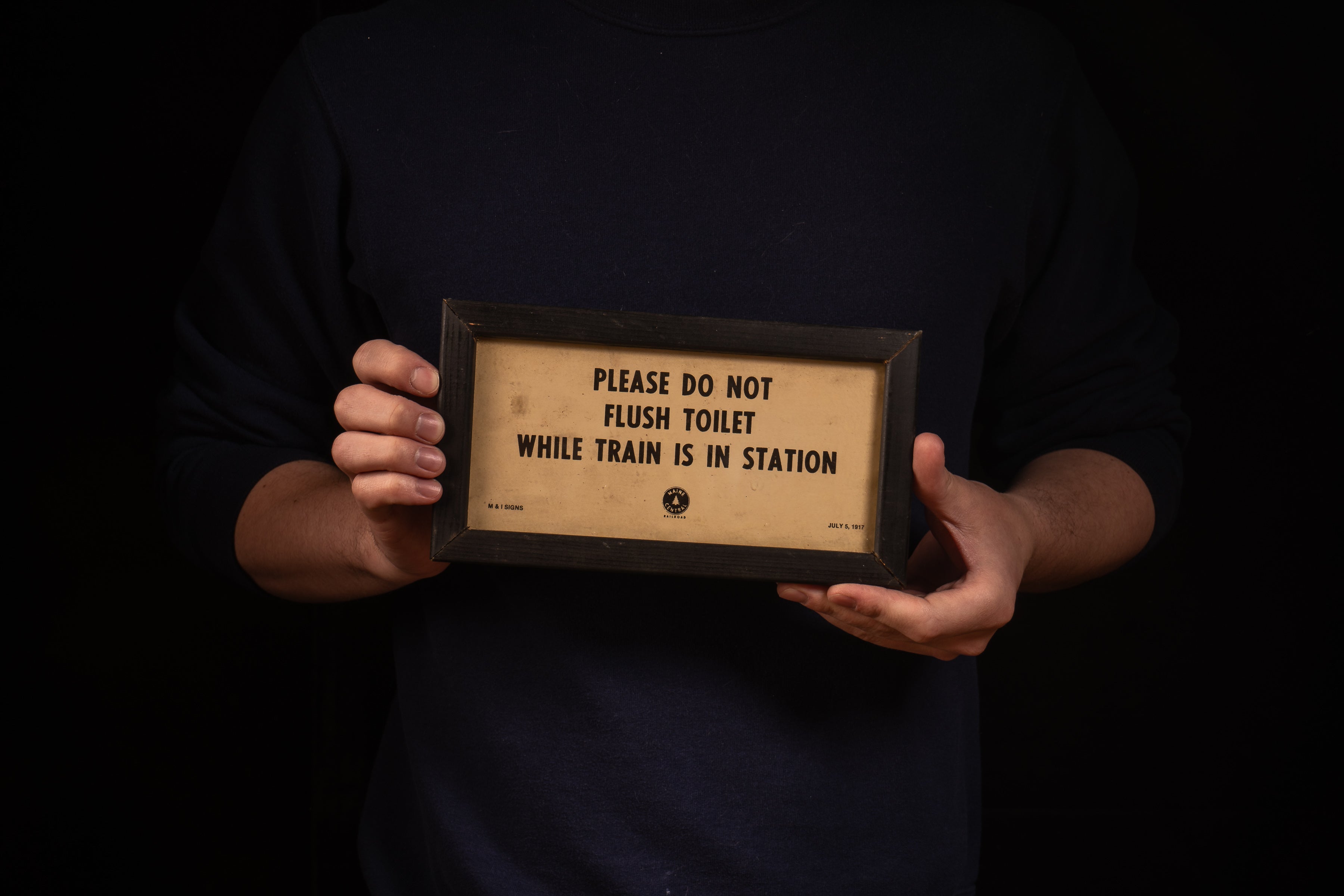 Vintage Framed Pullman Train Car Trolley Sign Reproduction – Industrial ...