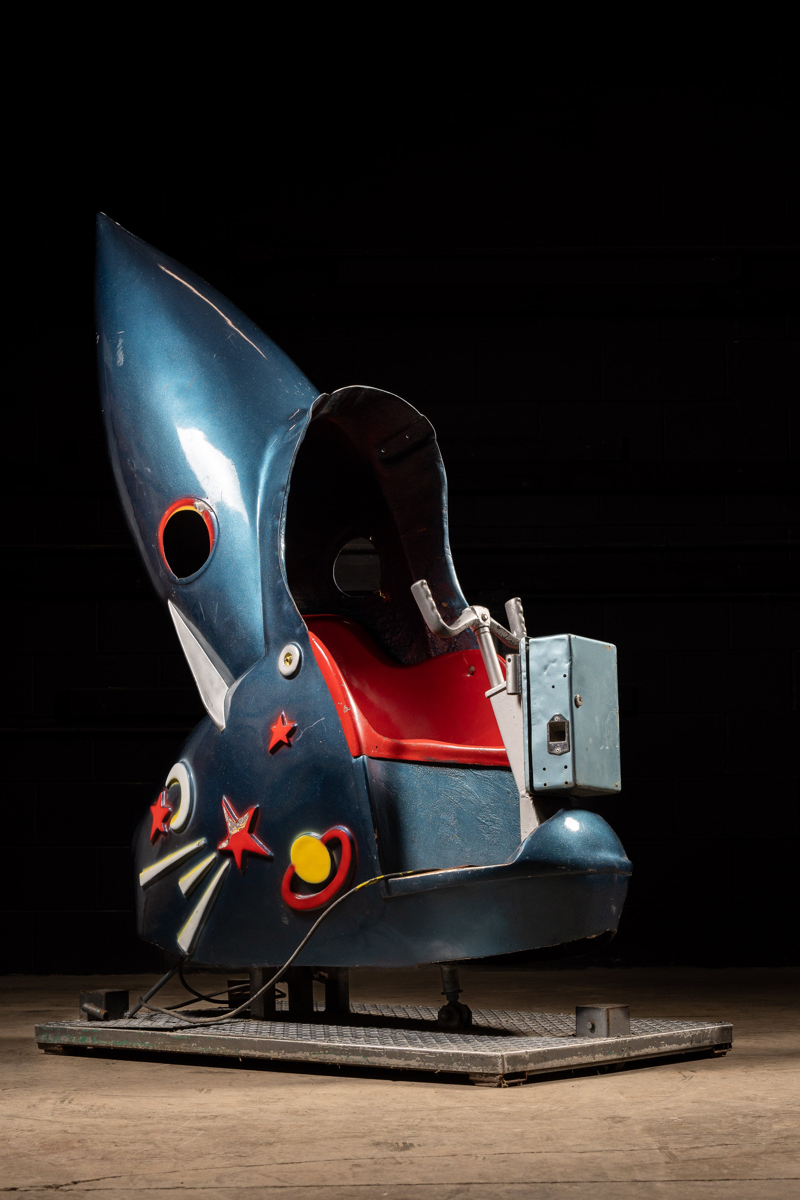 Vintage Coin-Op Rocket Ship Kiddie Ride – Industrial Artifacts