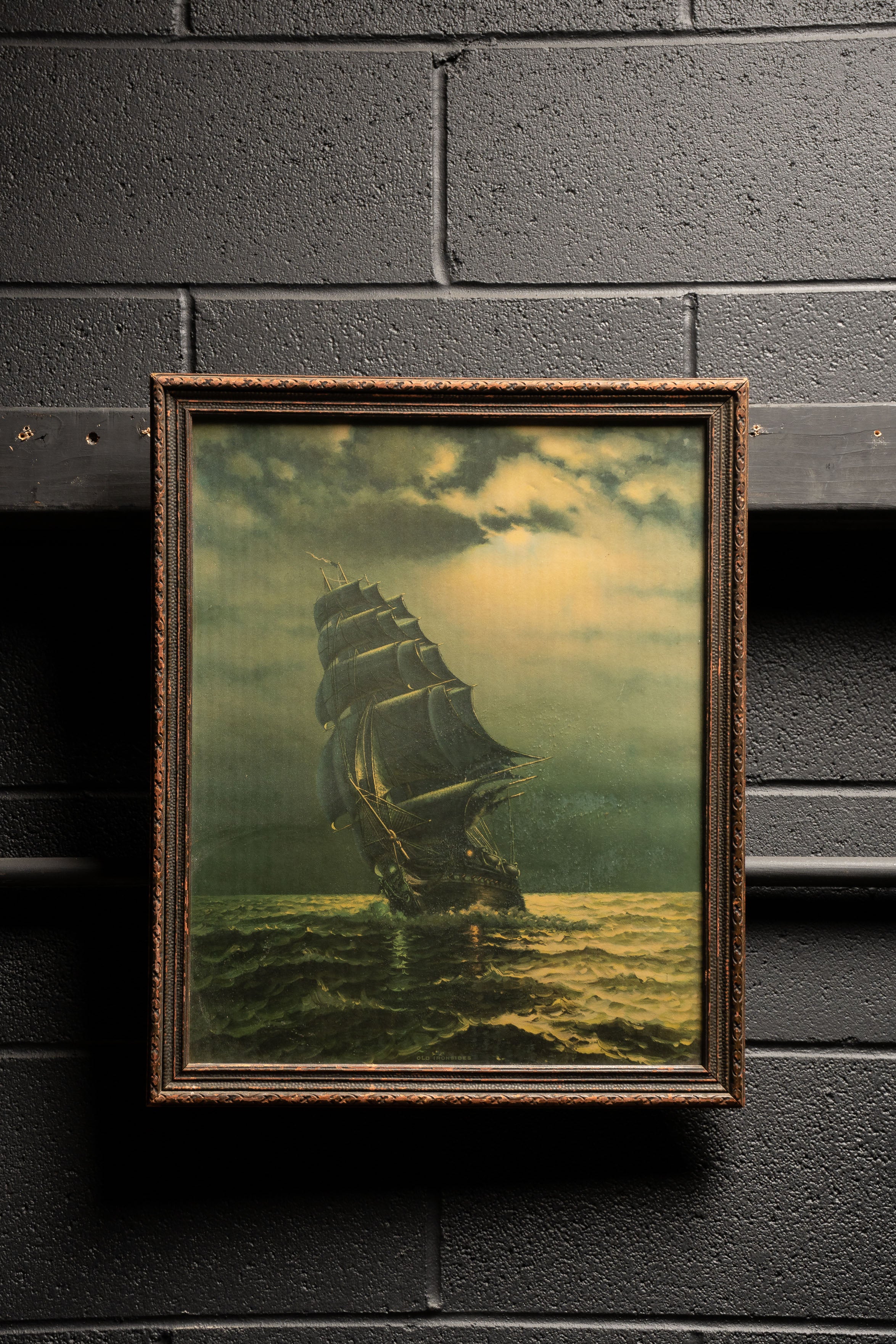 Vintage "Old Ironsides" Litho Print – Industrial Artifacts