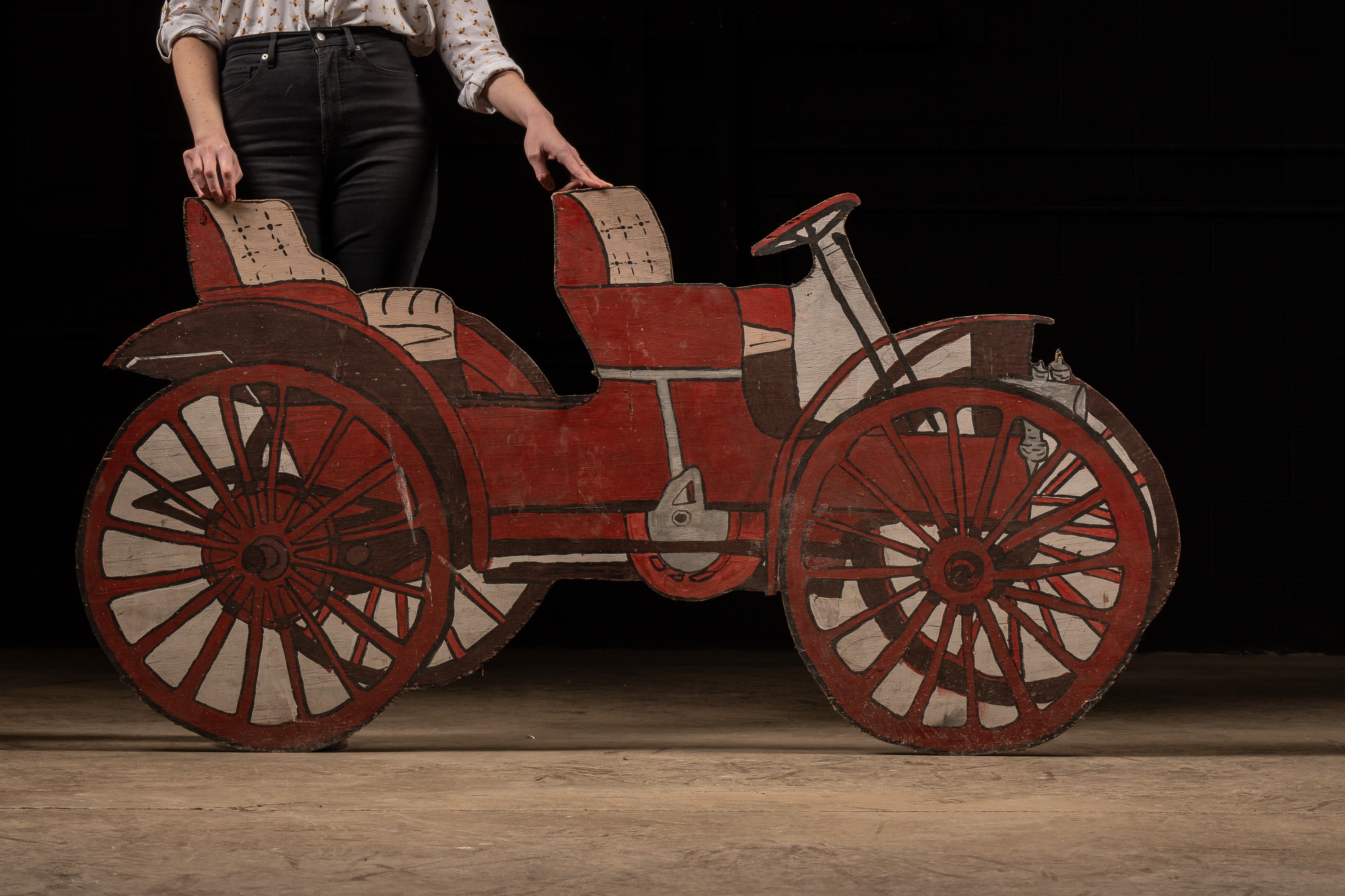 Wooden Antique Motor Carriage Stage Prop – Industrial Artifacts
