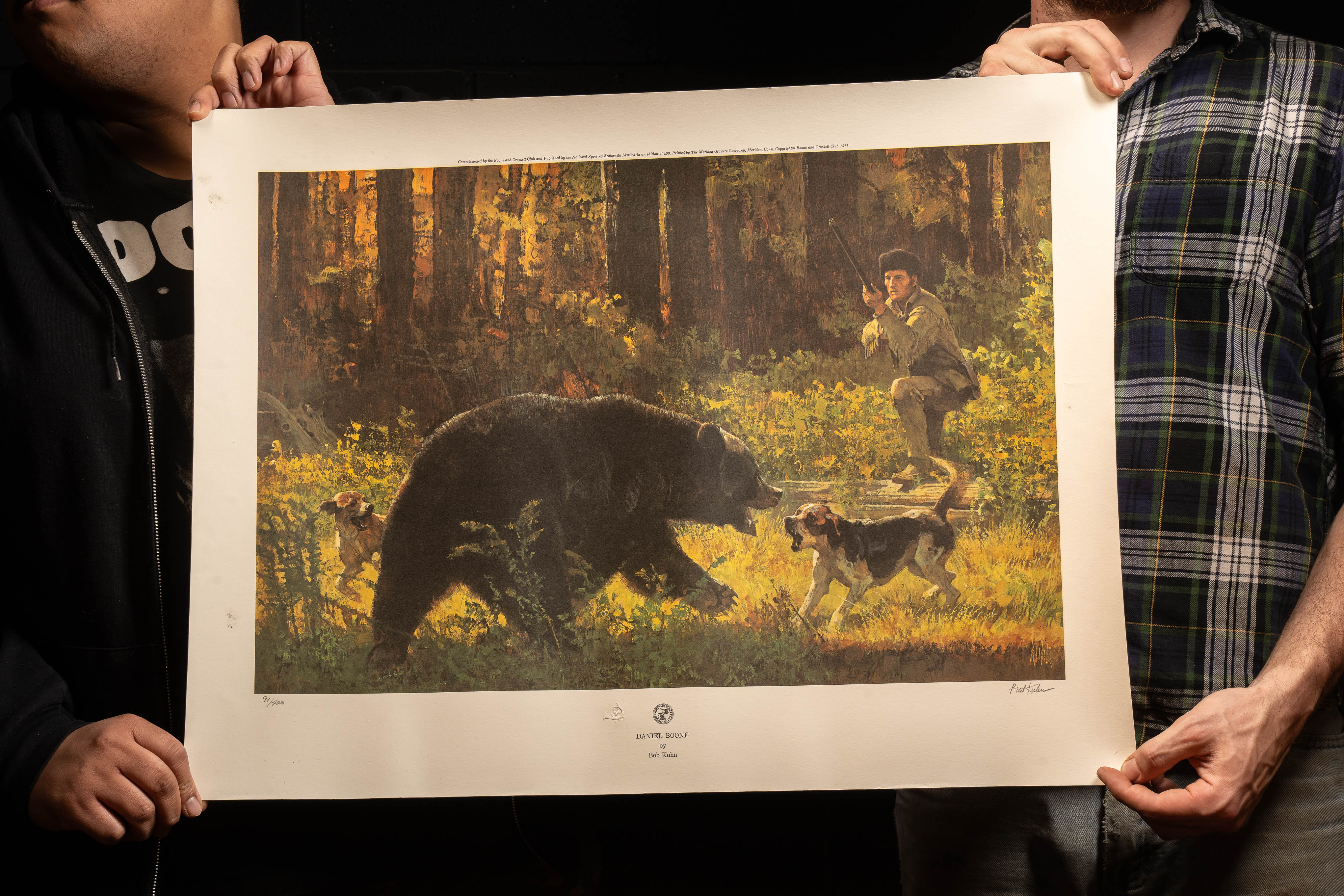 Vintage National Sporting Fraternity Print; Embossed, Signed, and Numb ...