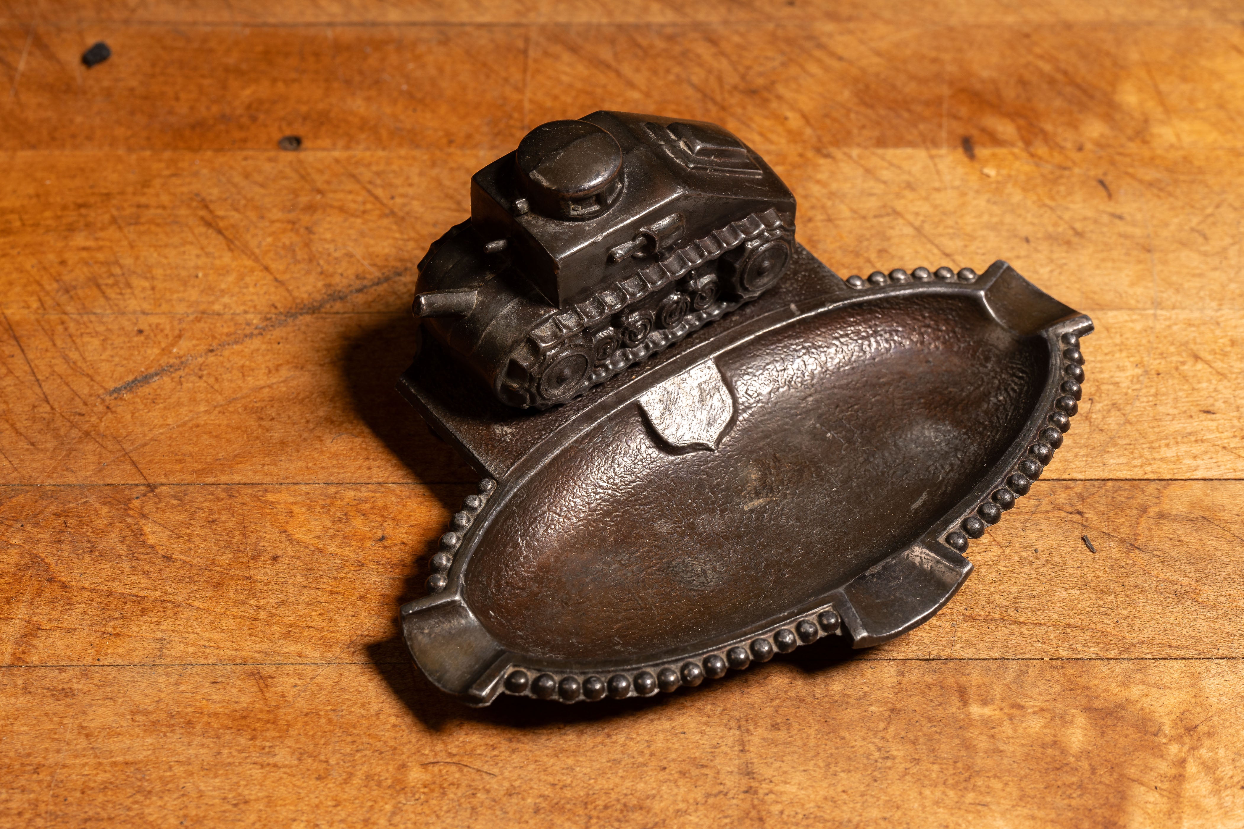 WWII-Era Soviet Tank Ashtray – Industrial Artifacts